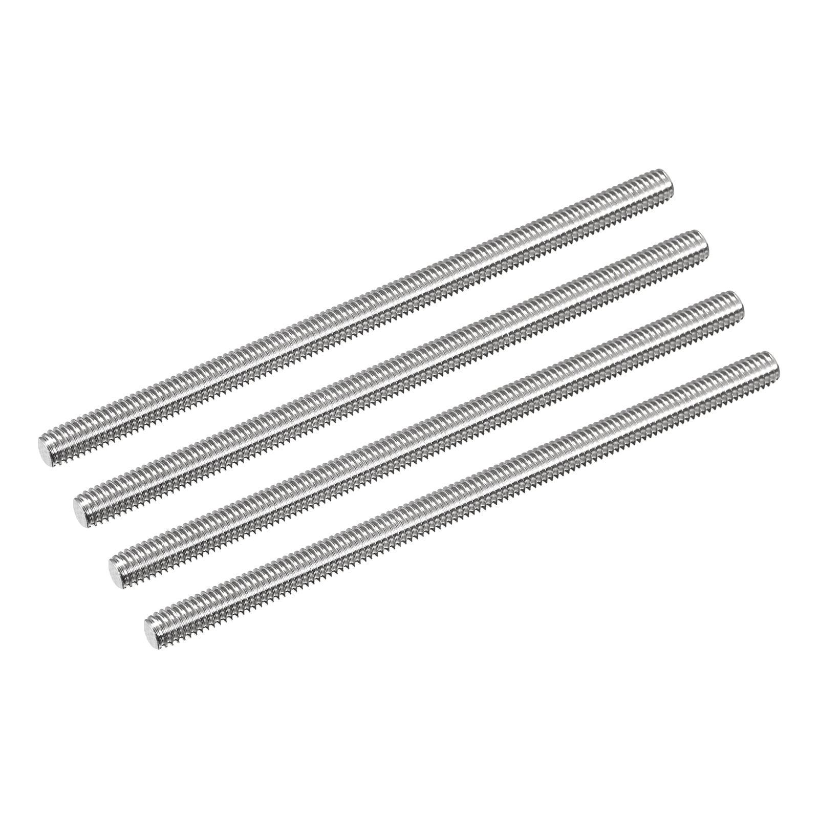 Uxcell Fully Threaded Rod M6 x 110mm 1mm Thread Pitch 304 Stainless ...