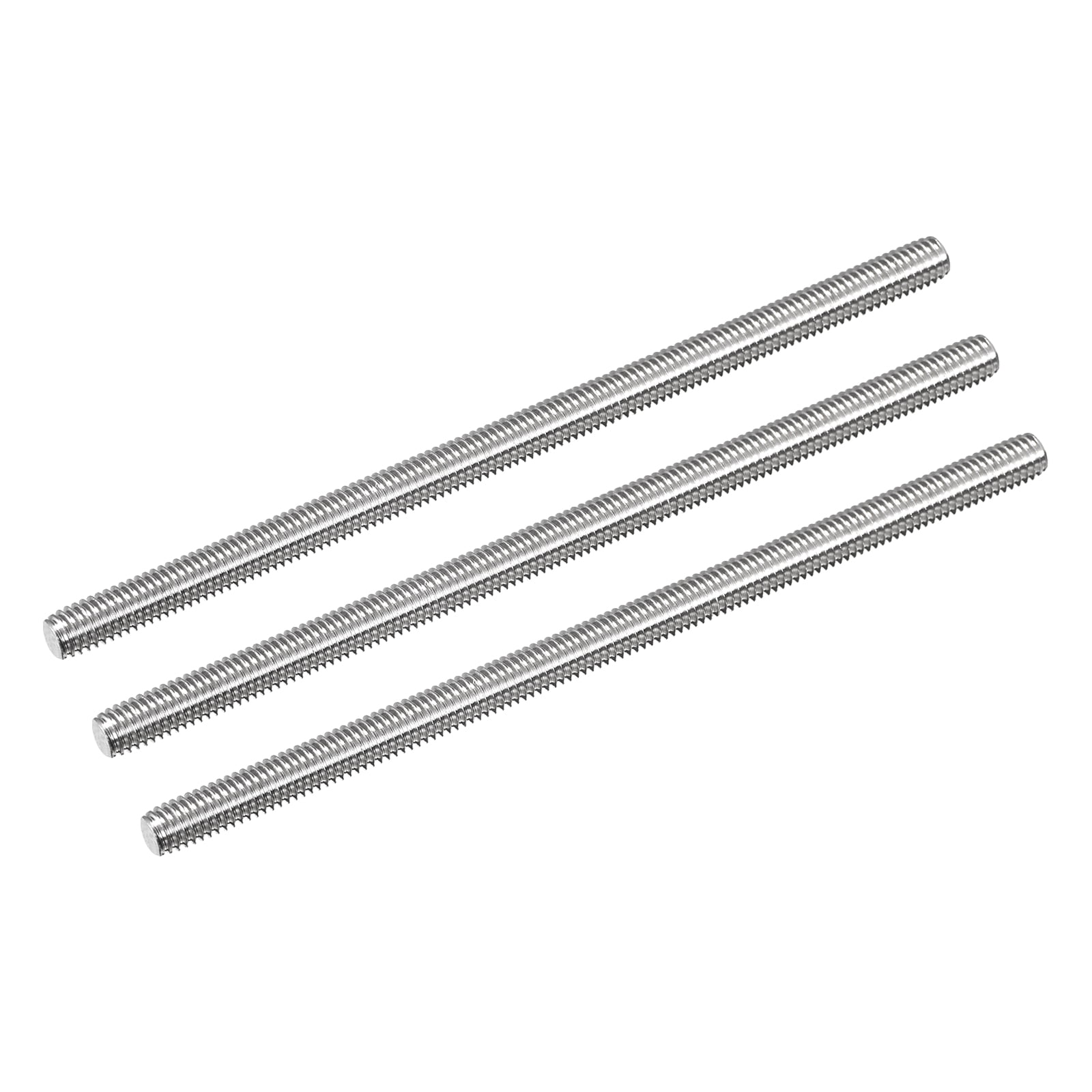 Uxcell Fully Threaded Rod M6 x 120mm 1mm Thread Pitch 304 Stainless ...