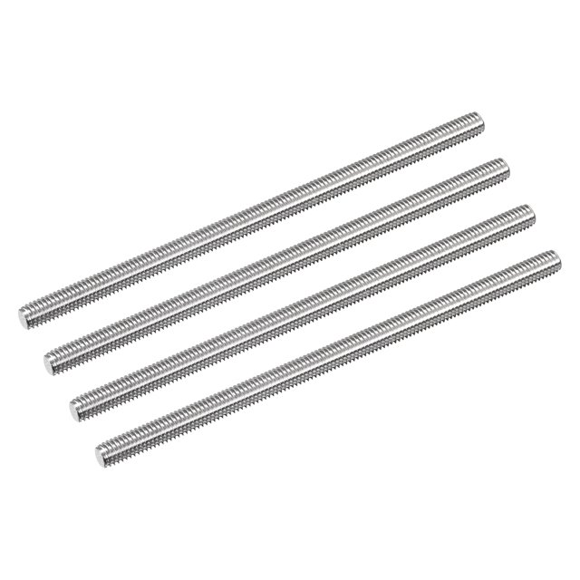 Uxcell Fully Threaded Rod M6 x 120mm 1mm Thread Pitch 304 Stainless Steel Right Hand Threaded ...