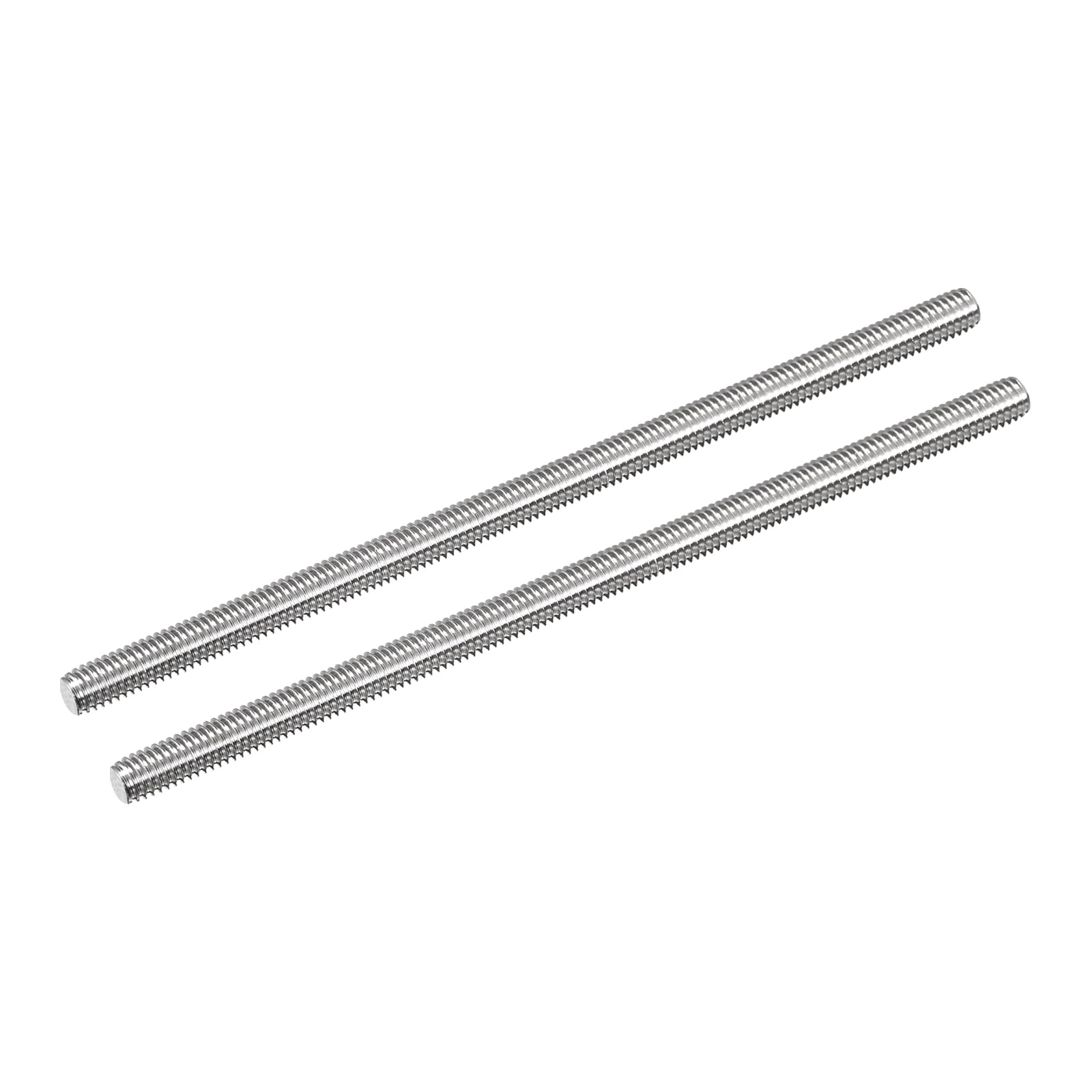 Uxcell Fully Threaded Rod M6 x 130mm 1mm Thread Pitch 304 Stainless ...