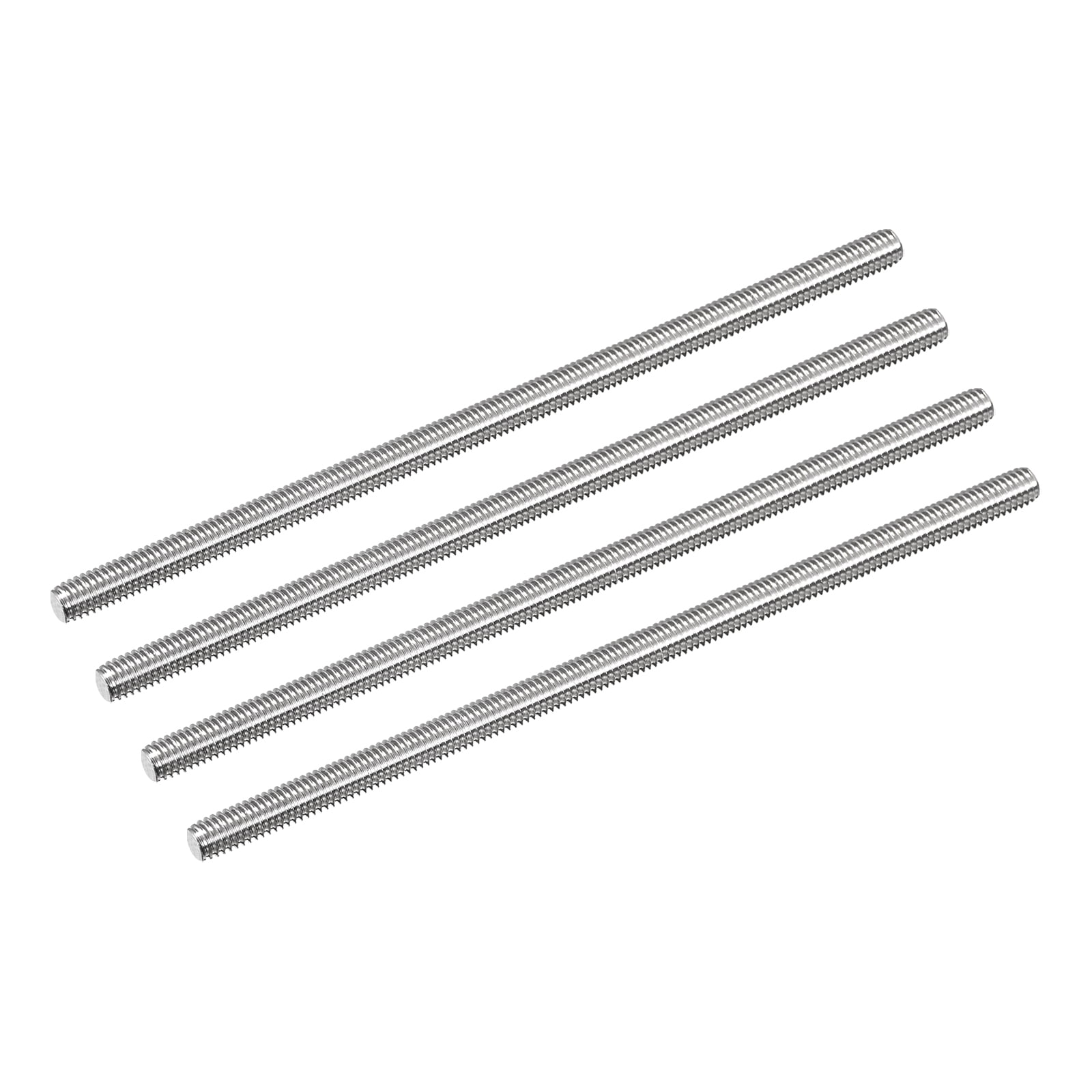 Uxcell Fully Threaded Rod M6 x 140mm 1mm Thread Pitch 304 Stainless ...