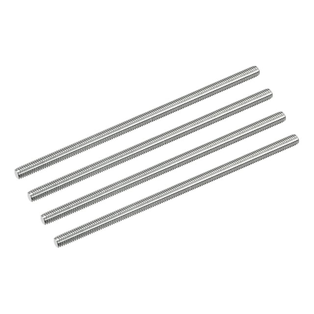 Uxcell Fully Threaded Rod M6 x 140mm 1mm Thread Pitch 304 Stainless ...