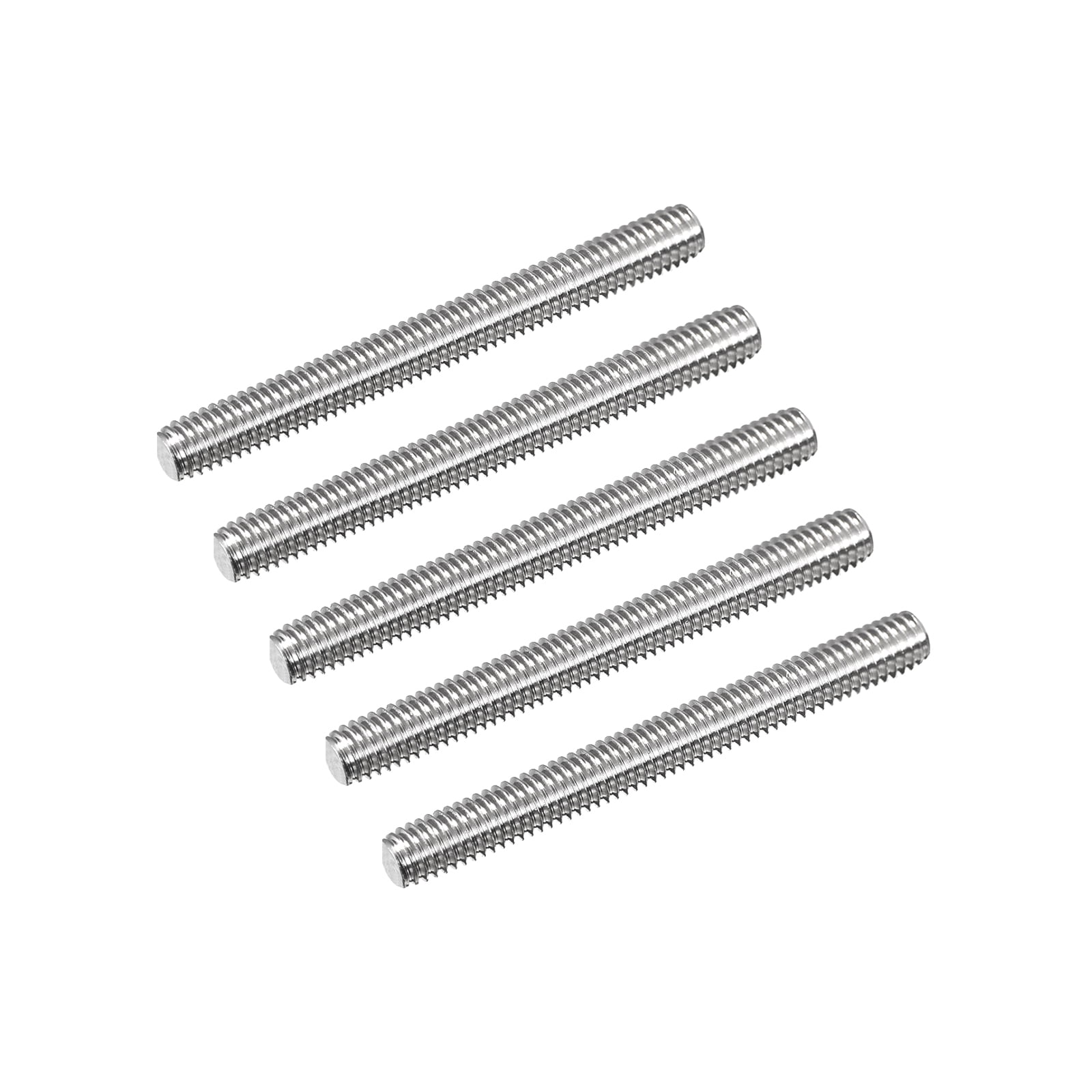 Uxcell Fully Threaded Rod M6 x 55mm 1mm Thread Pitch 304 Stainless ...