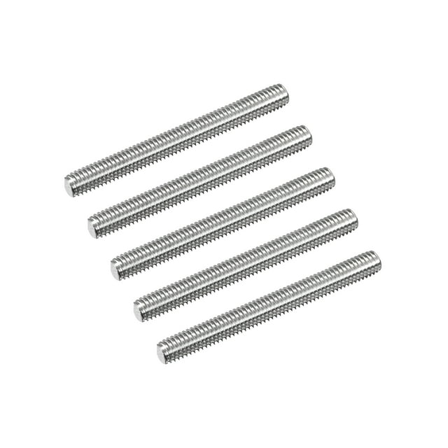 Uxcell Fully Threaded Rod M6 x 55mm 1mm Thread Pitch 304 Stainless ...