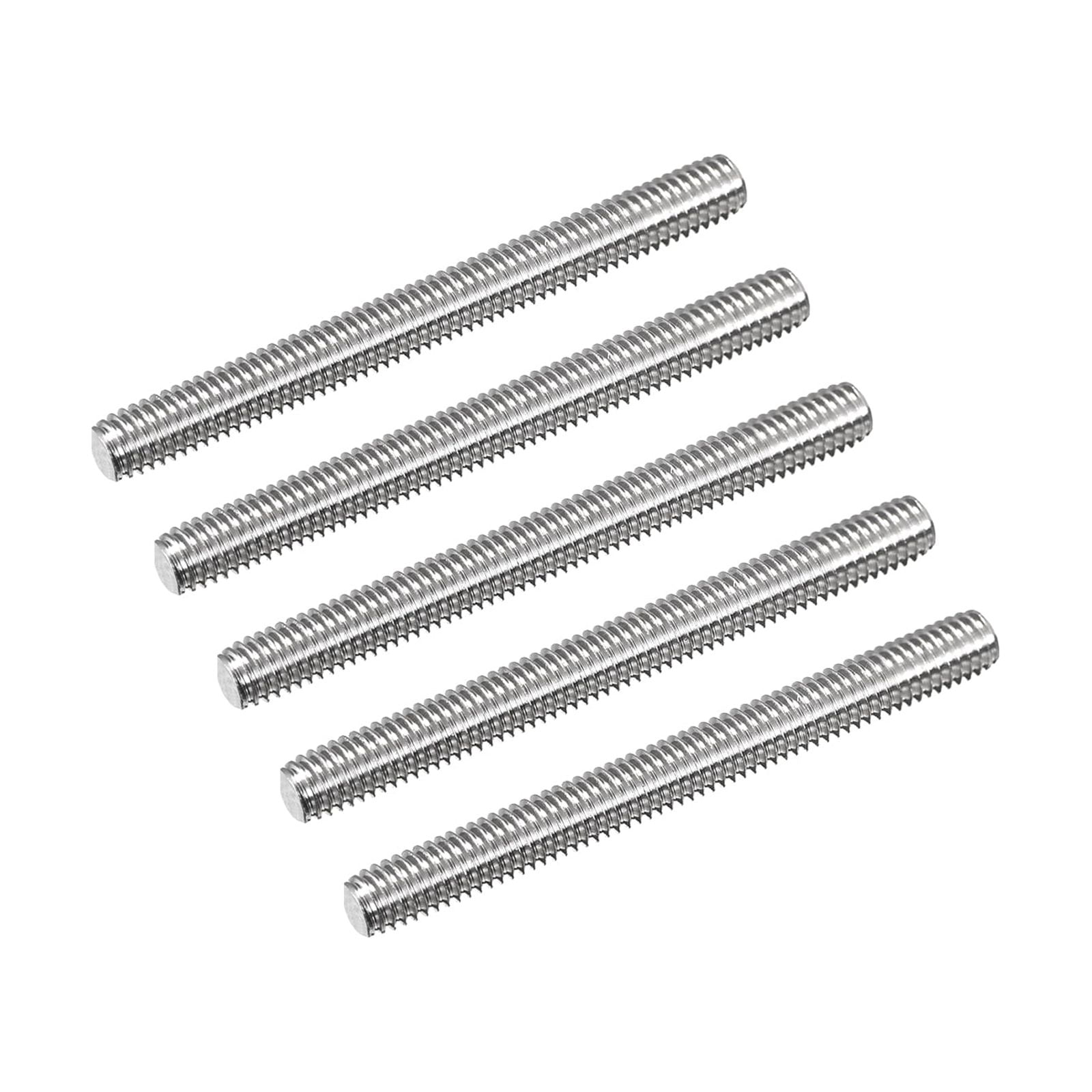 Uxcell Fully Threaded Rod M6 x 60mm 1mm Thread Pitch 304 Stainless ...