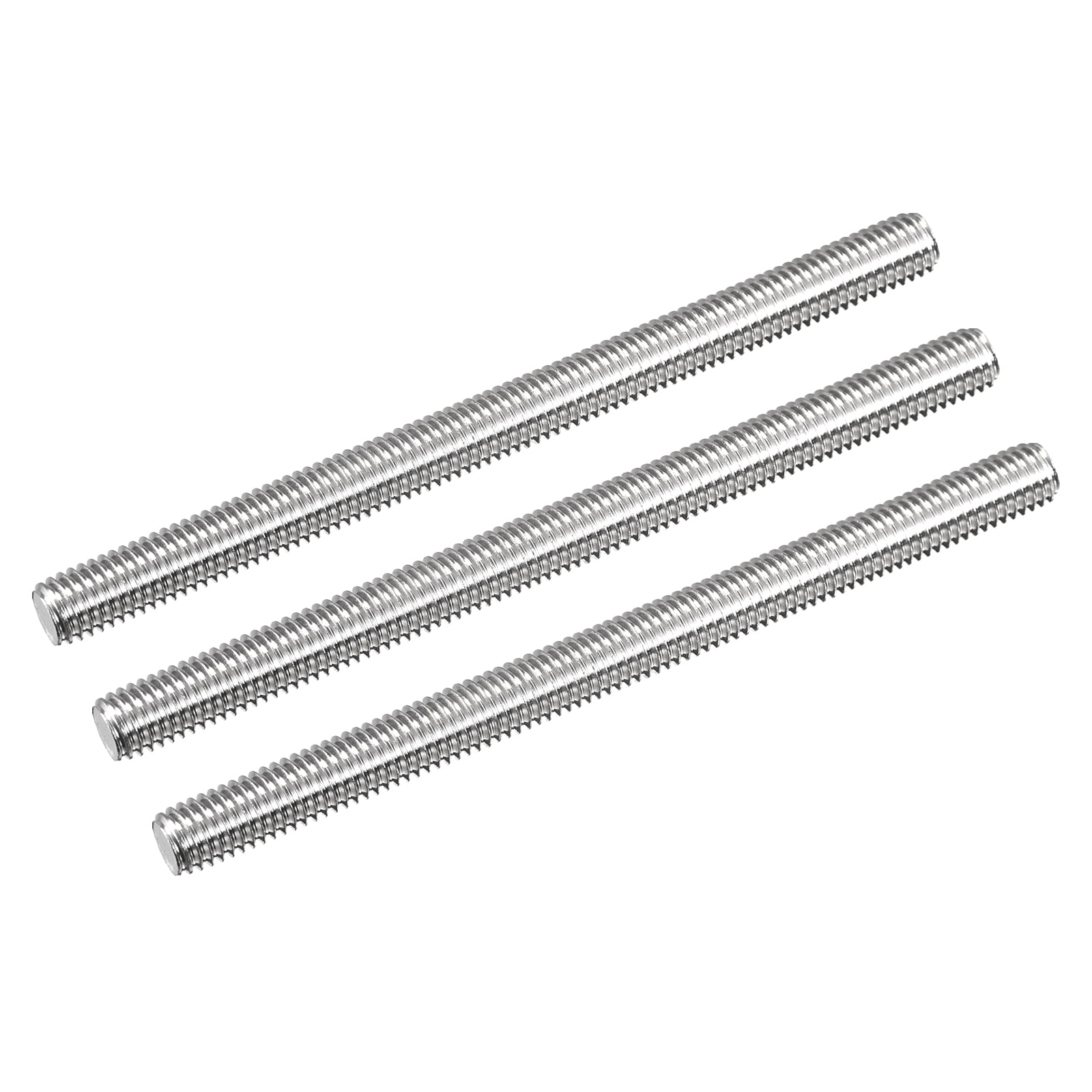 Uxcell Fully Threaded Rod M8 x 110mm 1.25mm Thread Pitch 304 Stainless ...