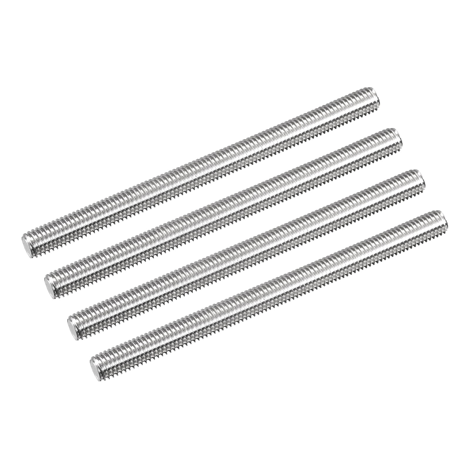 Uxcell Fully Threaded Rod M8 x 110mm 1.25mm Thread Pitch 304 Stainless ...