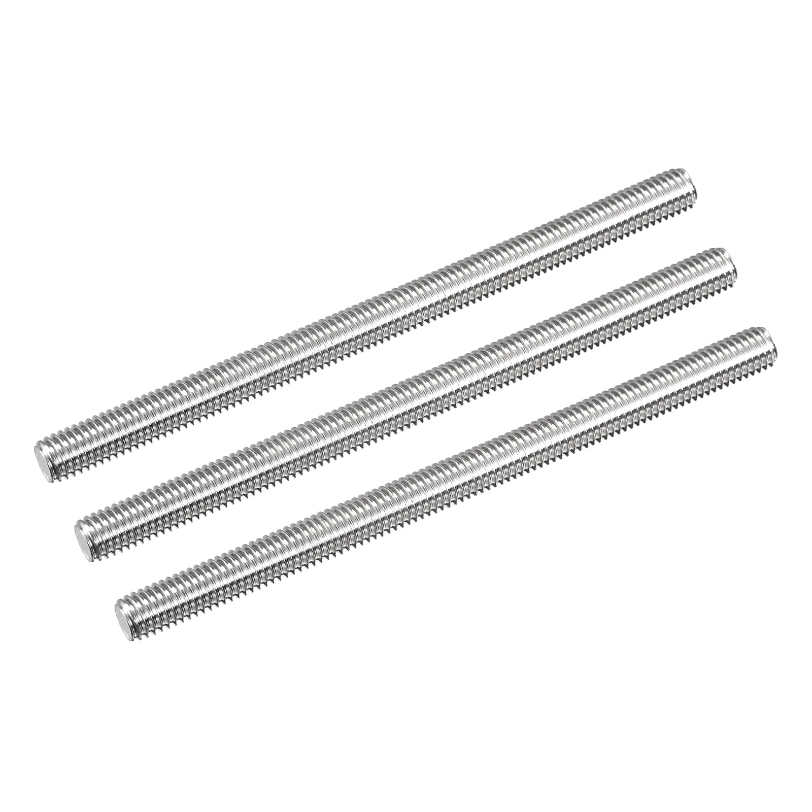 Uxcell Fully Threaded Rod M8 x 120mm 1.25mm Thread Pitch 304 Stainless ...