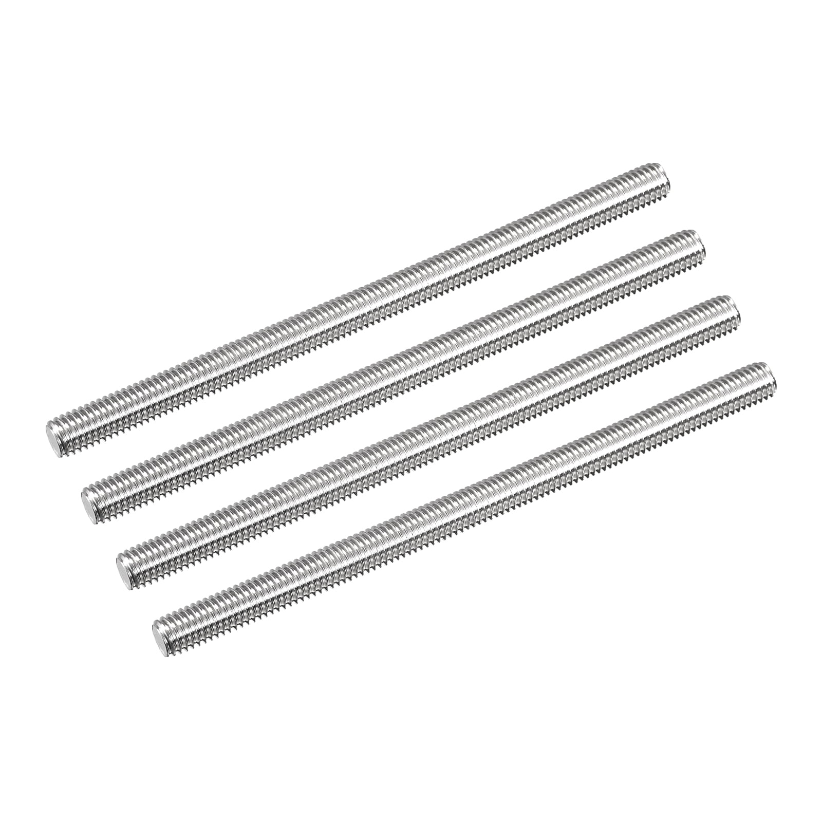 Uxcell Fully Threaded Rod M8 x 130mm 1.25mm Thread Pitch 304 Stainless ...