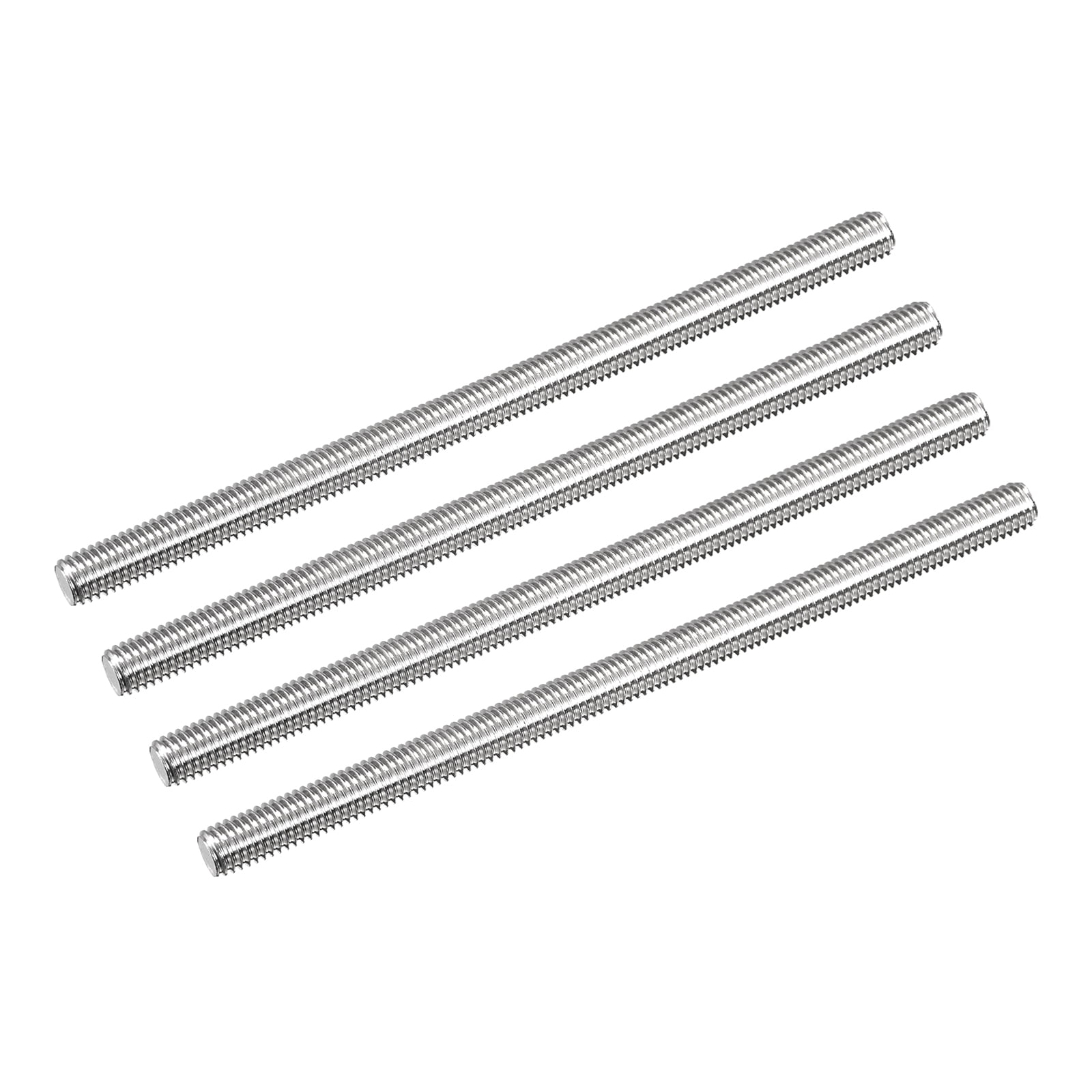 Uxcell Fully Threaded Rod M8 x 140mm 1.25mm Thread Pitch 304 Stainless ...