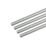 Uxcell Fully Threaded Rod M8 x 190mm 1.25mm Thread Pitch 304 Stainless ...