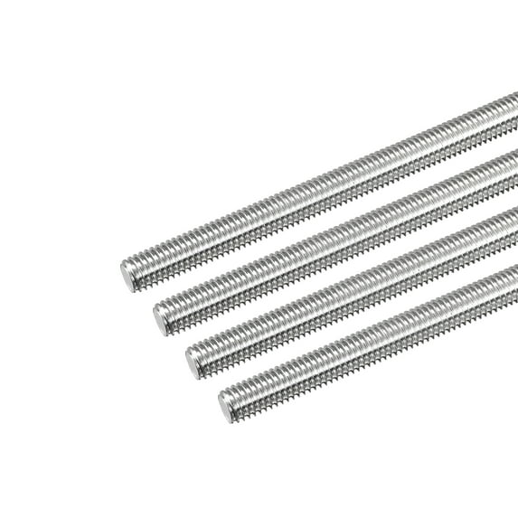 Uxcell Fully Threaded Rod M8 x 190mm 1.25mm Thread Pitch 304 Stainless ...