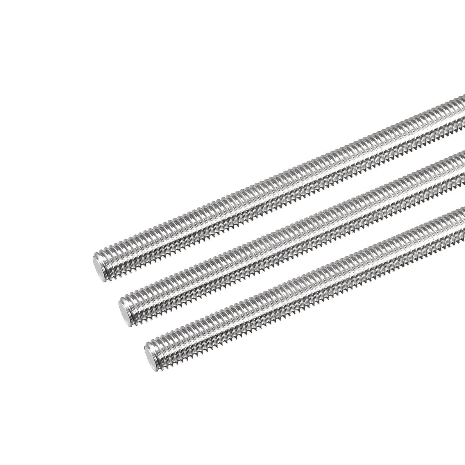 Uxcell Fully Threaded Rod M8 x 350mm 1.25mm Thread Pitch 304 Stainless ...