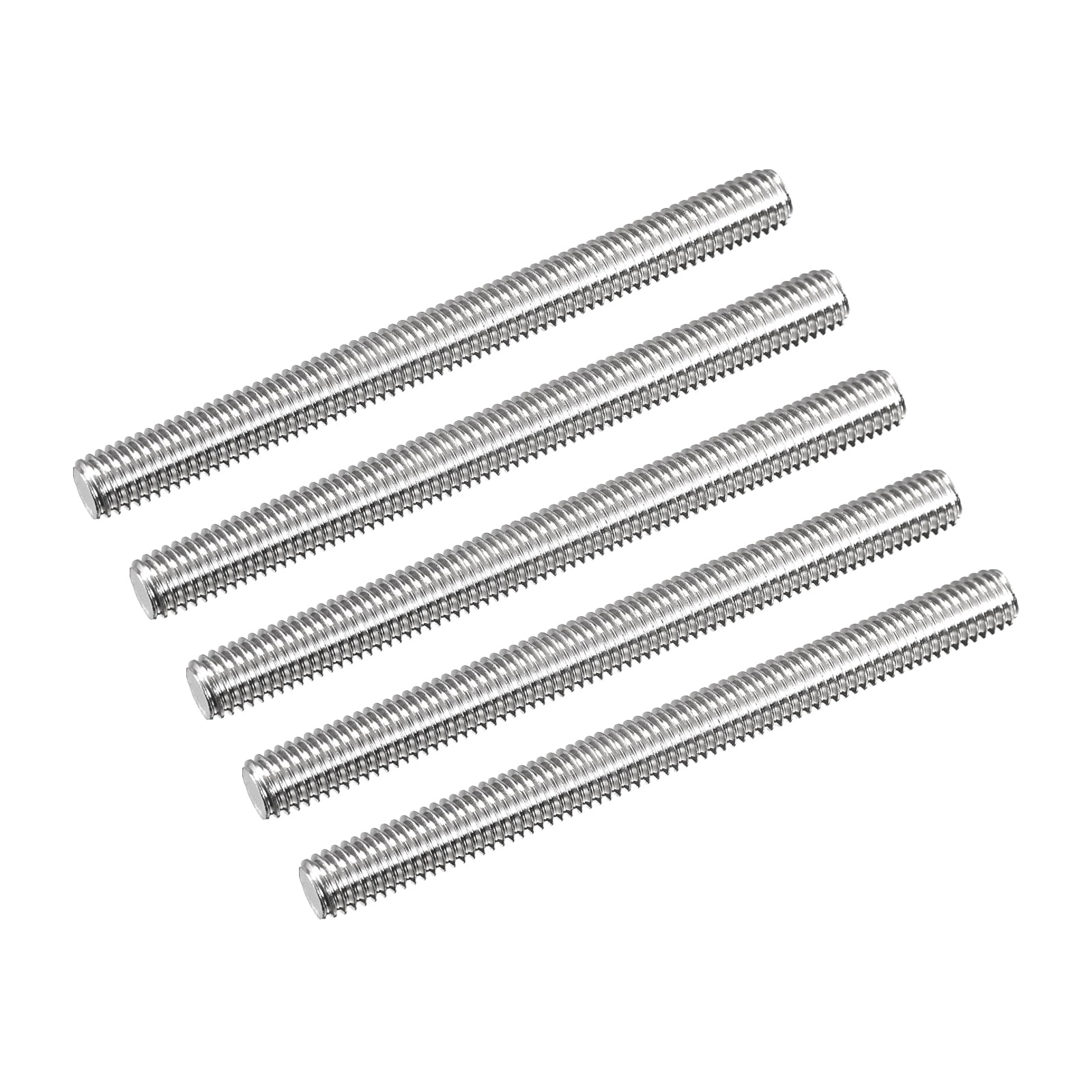 Uxcell Fully Threaded Rod M8 x 90mm 1.25mm Thread Pitch 304 Stainless ...