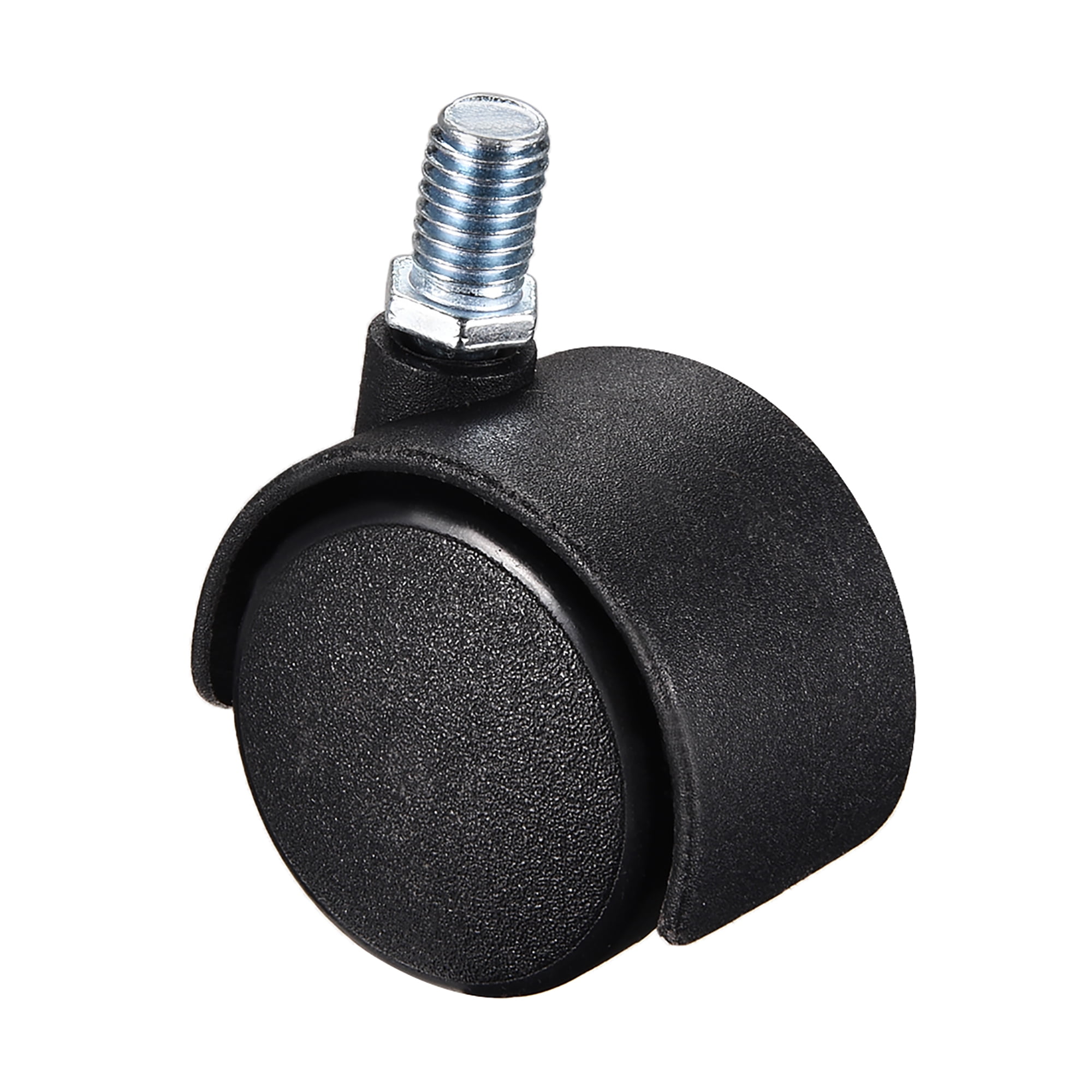 Uxcell Furniture Casters 1.5 Inch Nylon M10 x 15mm Threaded Stem Swivel ...