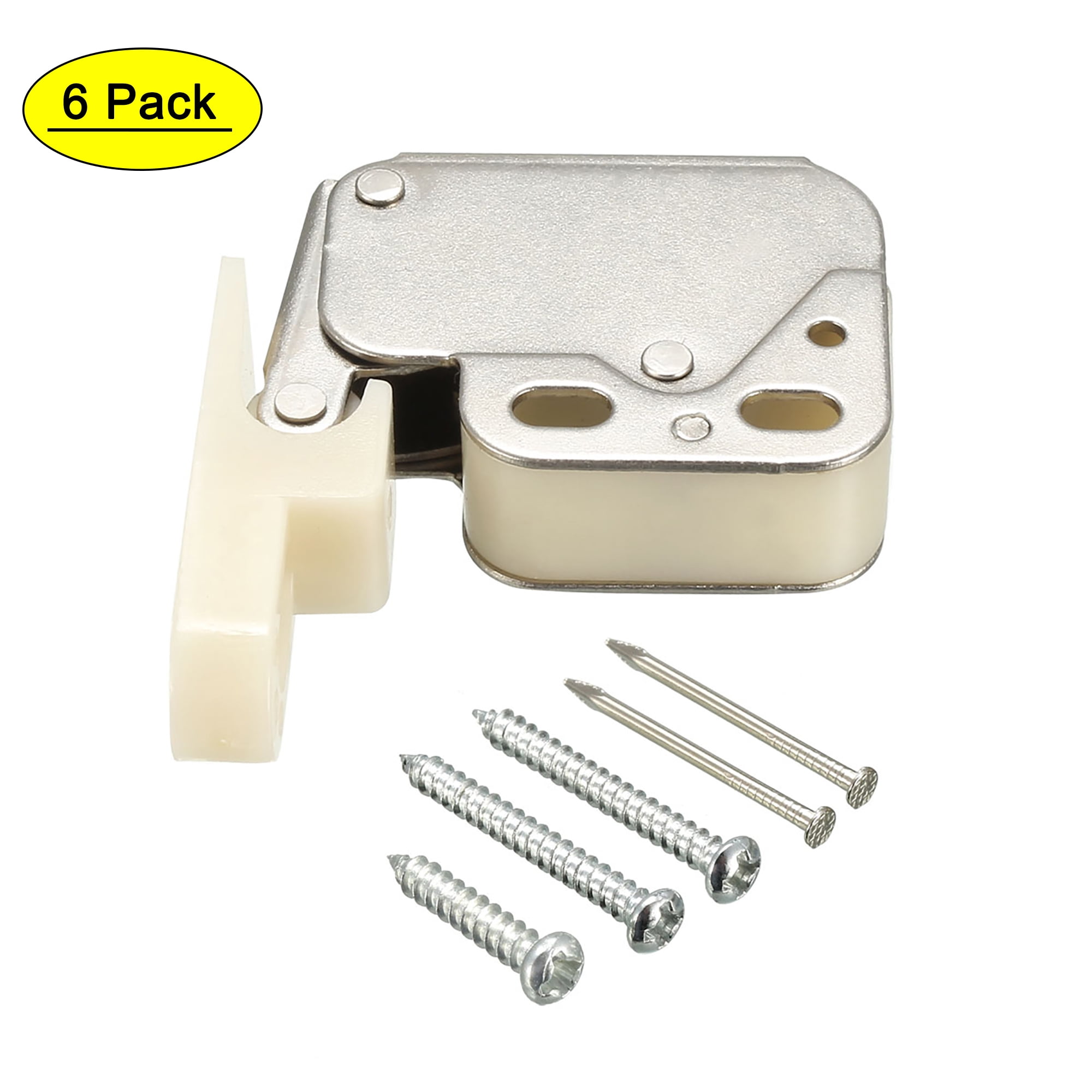 Uxcell Furniture Cupboard Spring Press Open Door Catch Tip Touch Push ...