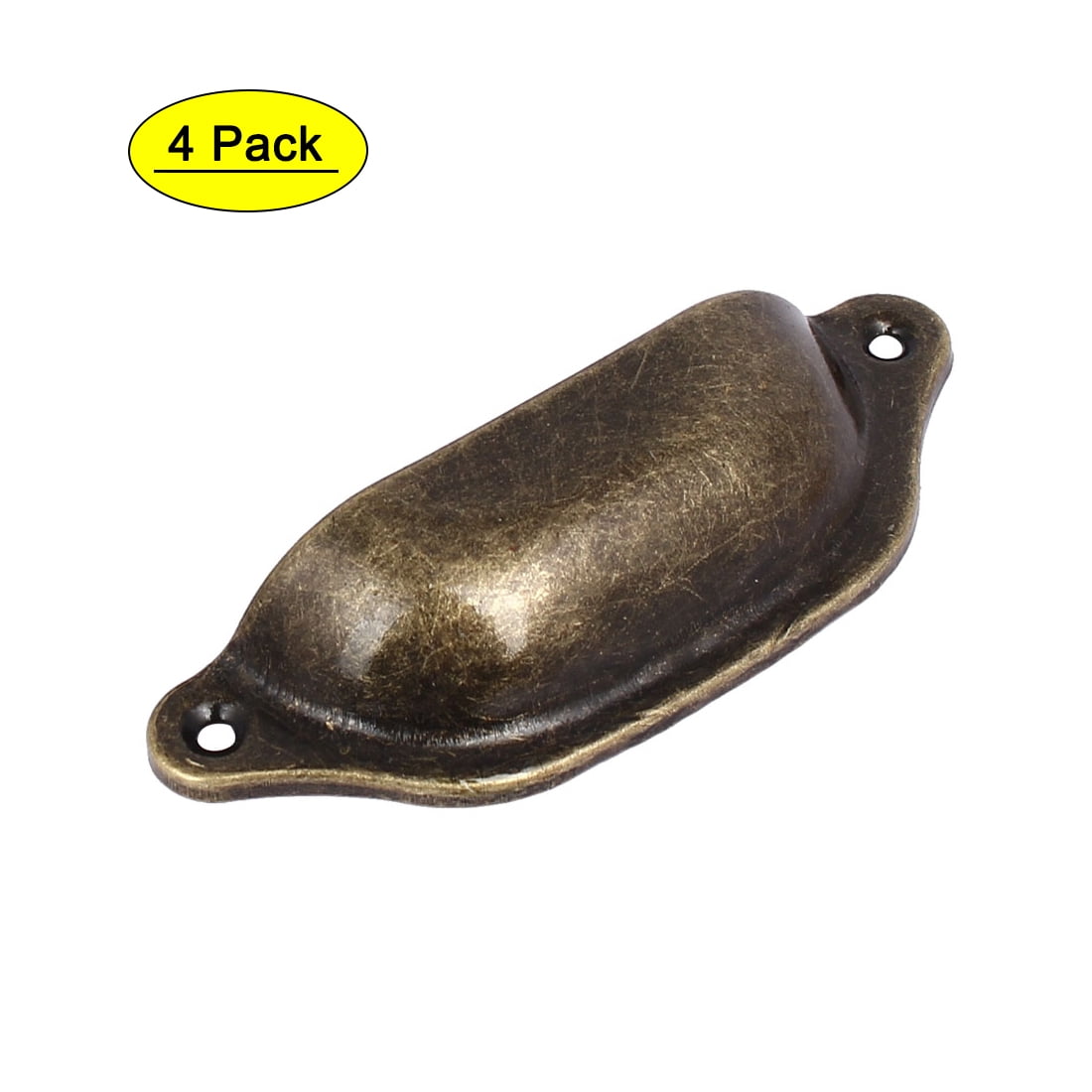 Uxcell Furniture Drawer Shell Shape Knobs Pull Handles Bronze Tone 98mm ...