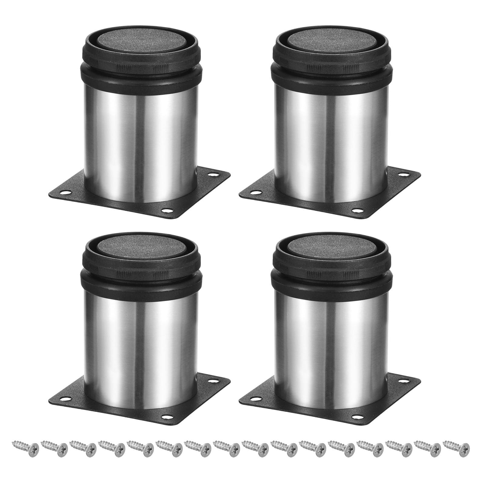 Uxcell Furniture Leg, 4Pcs 2.4 Inch Adjustable Drawer Legs with Screws ...
