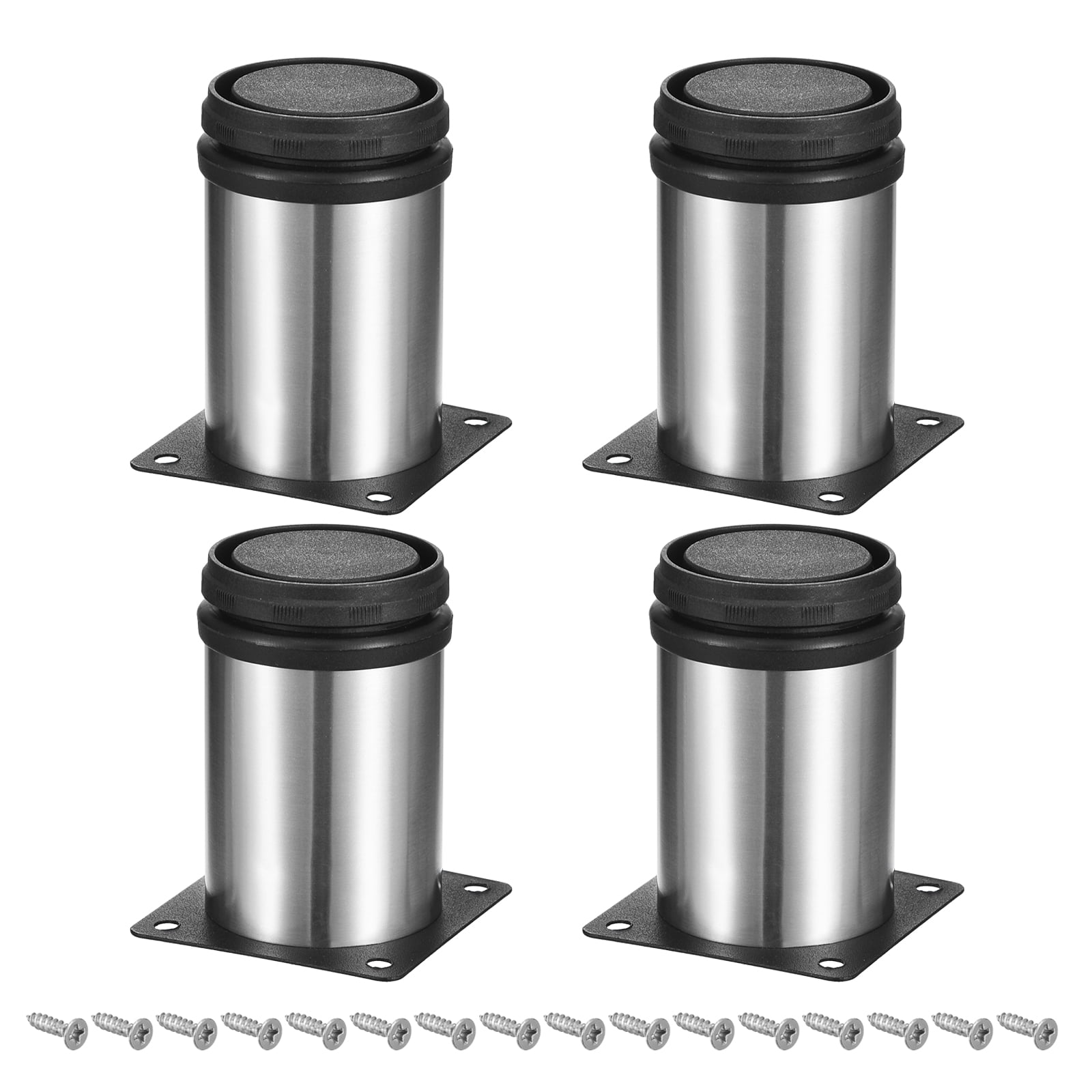 Uxcell Furniture Leg, 4Pcs 3 Inch Adjustable Drawer Legs with Screws ...
