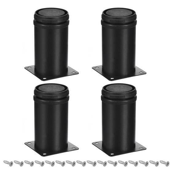 Uxcell Furniture Leg, 4Pcs 4 Inch Adjustable Drawer Legs with Screws ...