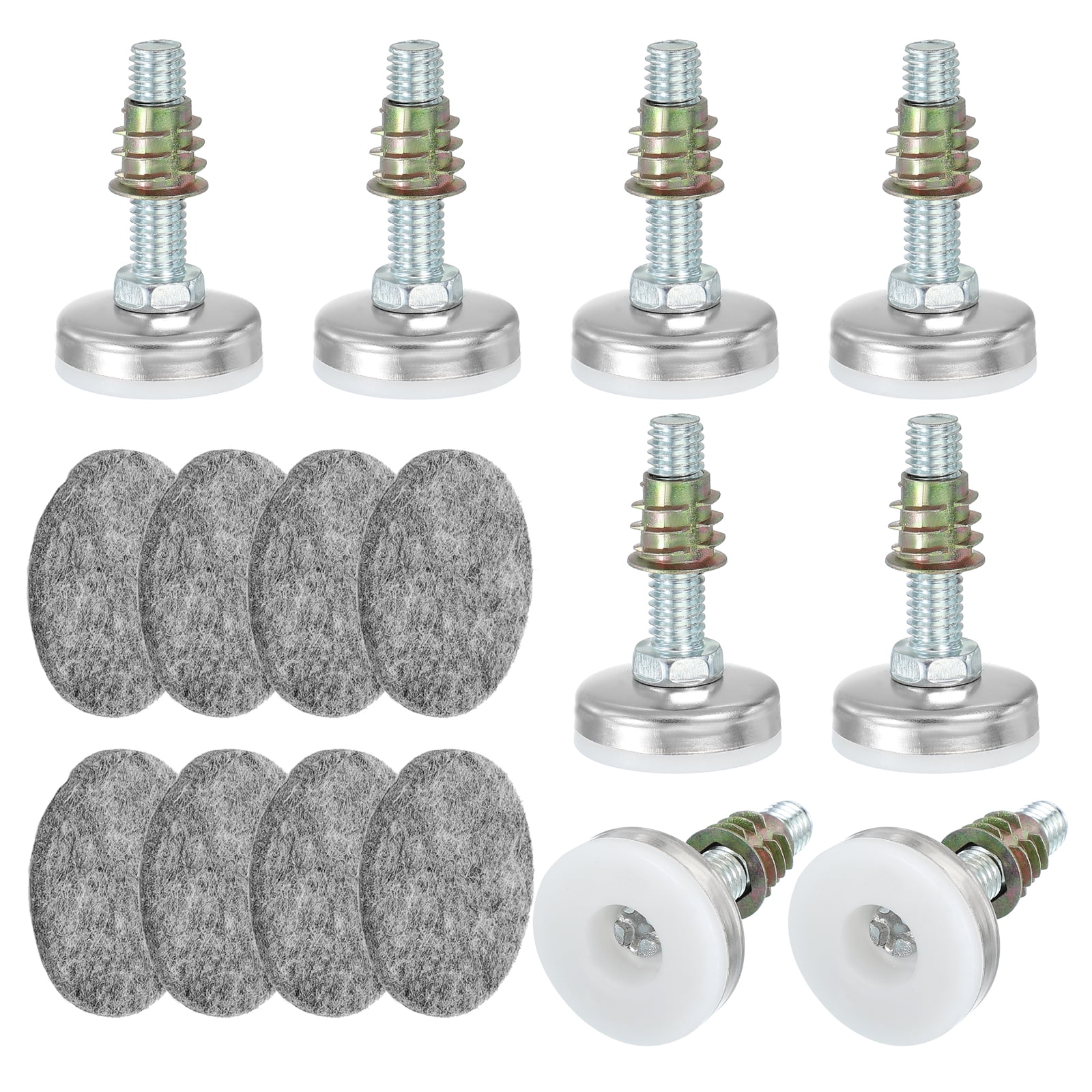 Uxcell Furniture Leveling Feet, Adjustable Leg Levelers with T-Nut ...
