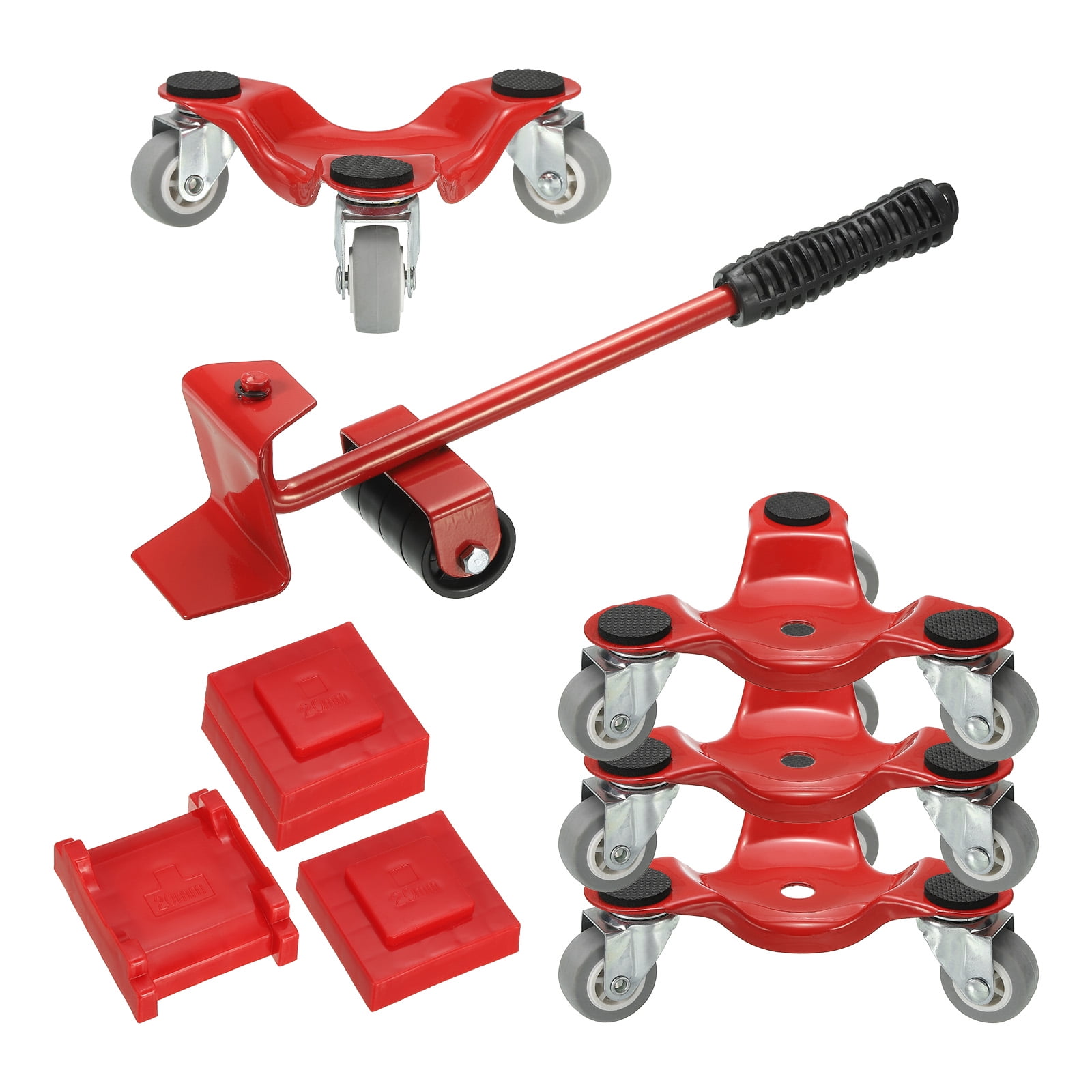 Uxcell Furniture Mover Dolly Triangle 3 Wheels Movers Dolly for Moving ...