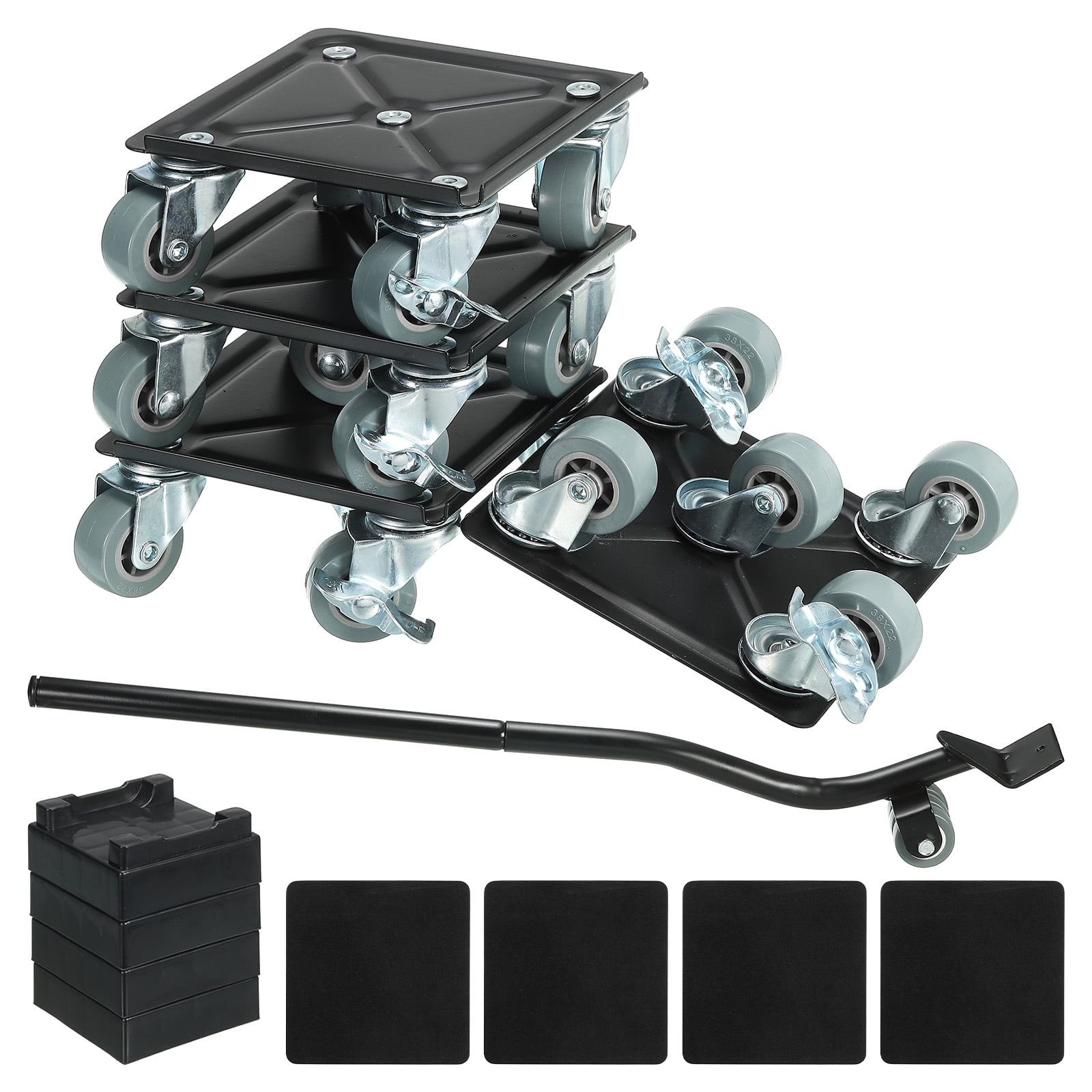 Uxcell Furniture Mover Dolly with 5x360 Rotation Wheels and Furniture ...