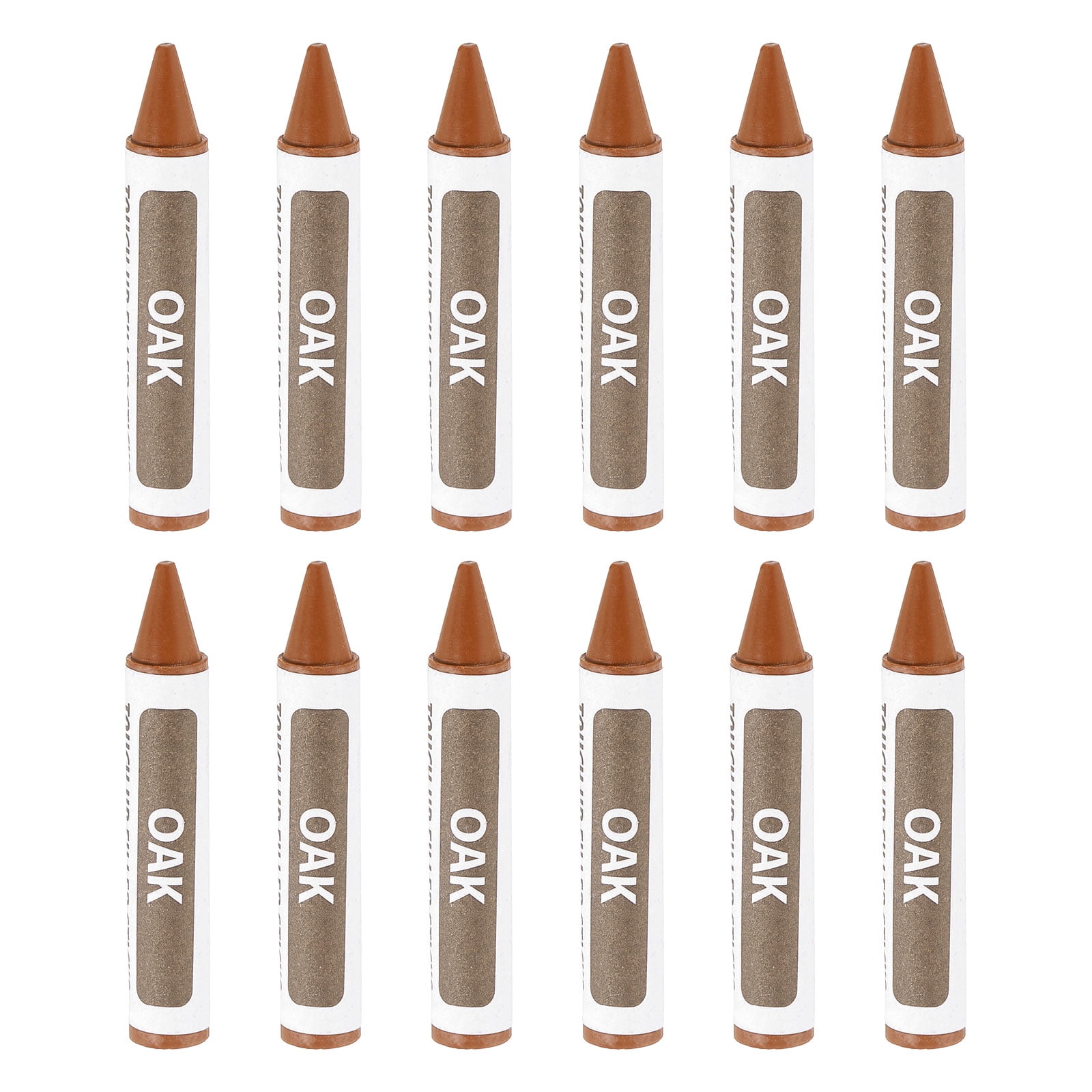 Uxcell Furniture Repair Wood Markers, 12 Pack Oak Wood Wax Filler ...