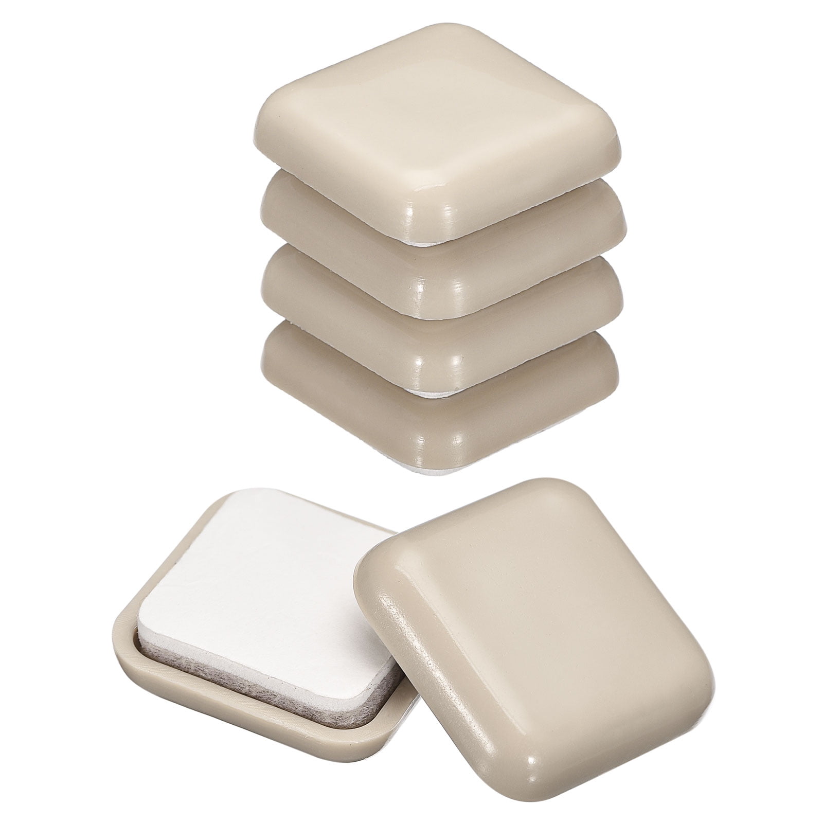 Uxcell Furniture Sliders Plastic Self-adhesive Square Sliding Pads ...
