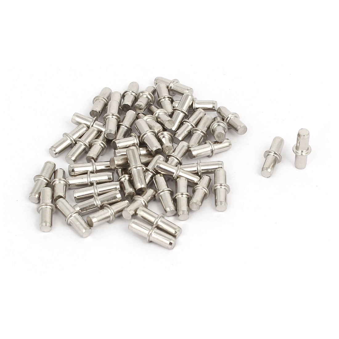 Uxcell Furniture Wardrobe Shelf Support Pins Studs Pegs Silver Tone ...