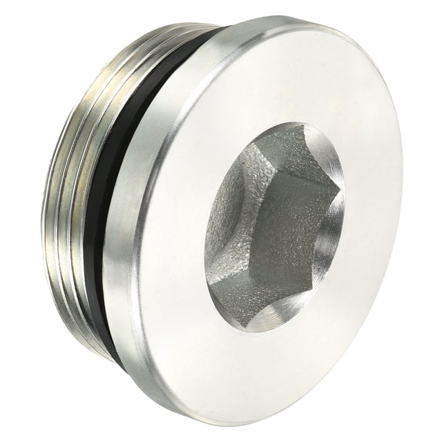 Uxcell G1-1/2 Internal Hex Head Pipe Fitting Plug, Male Thread 45 ...