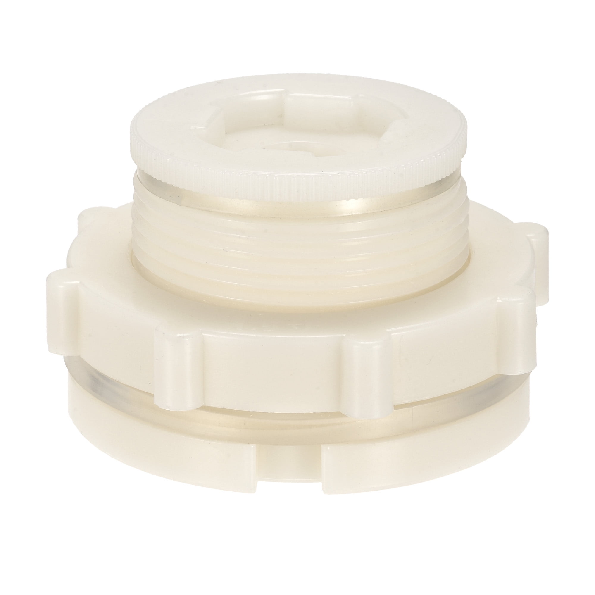 Uxcell G1-1/2 Threaded ABS Bulkhead Tank Adapter with PVC Plug Fitting ...