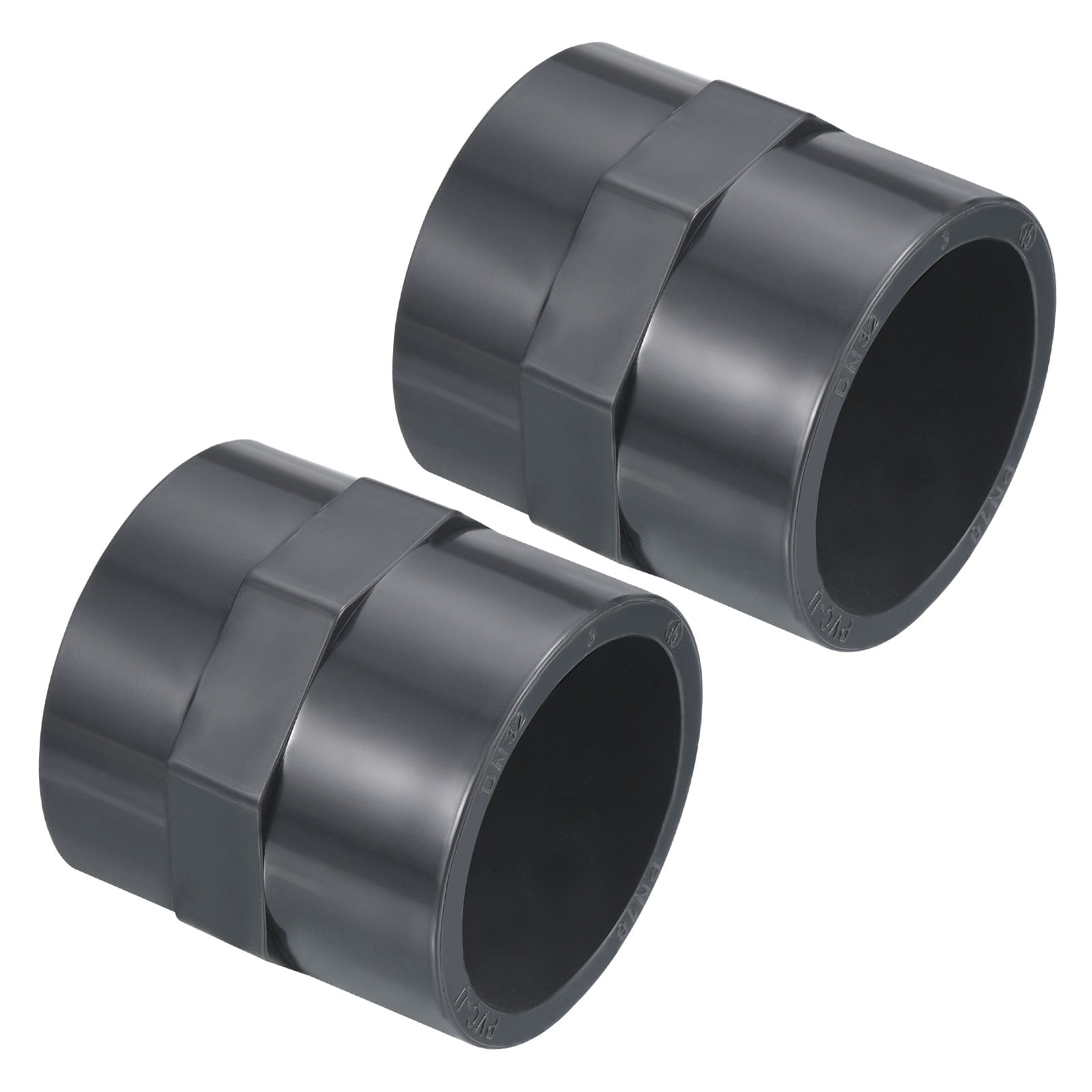 Uxcell G1 1/4 Female Thread Pipe Fitting UPVC 1-1/4" Socket Straight ...