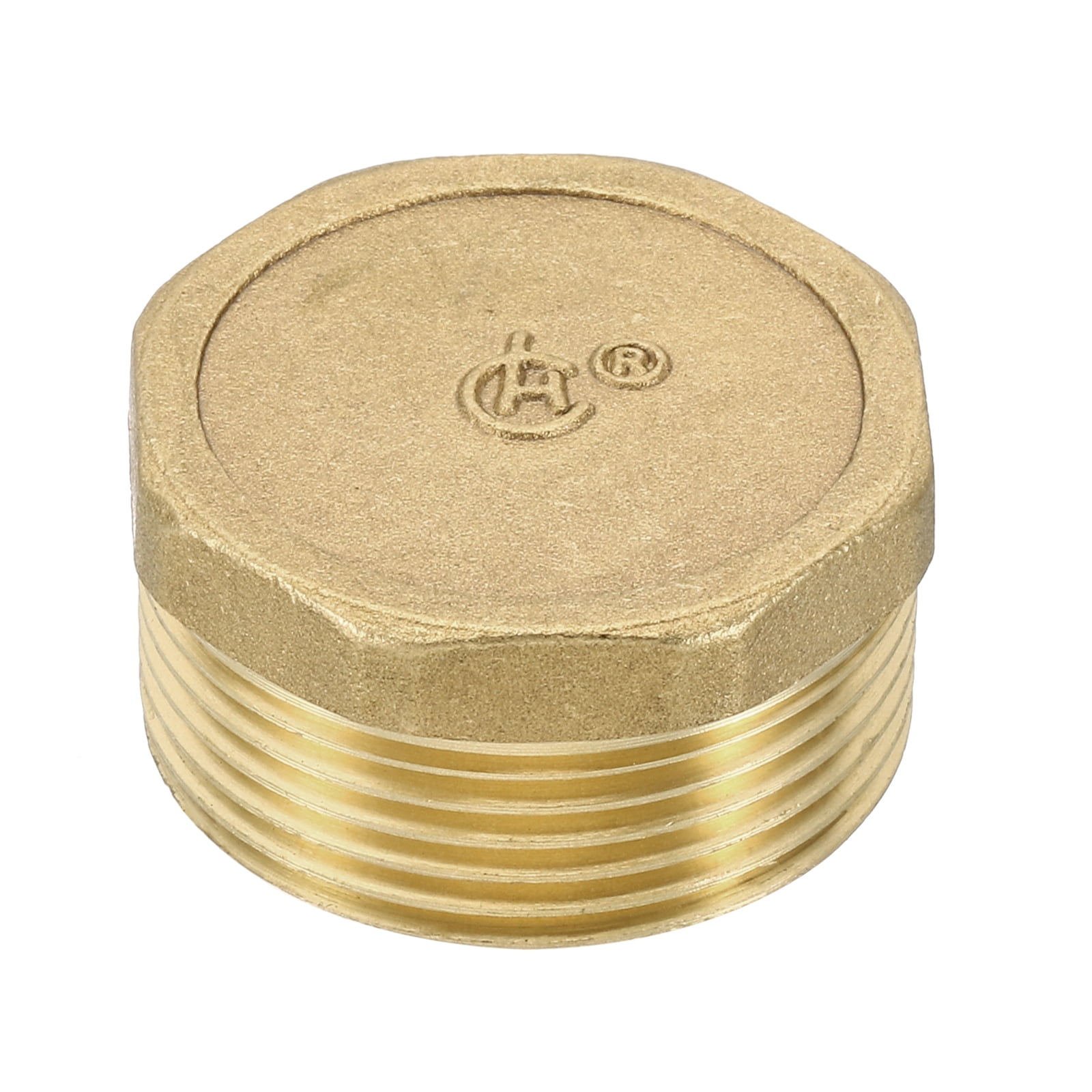 Uxcell G1-1/4" Male Thread Brass Hex Pipe Plug, 1 Pcs External Hex Cap ...