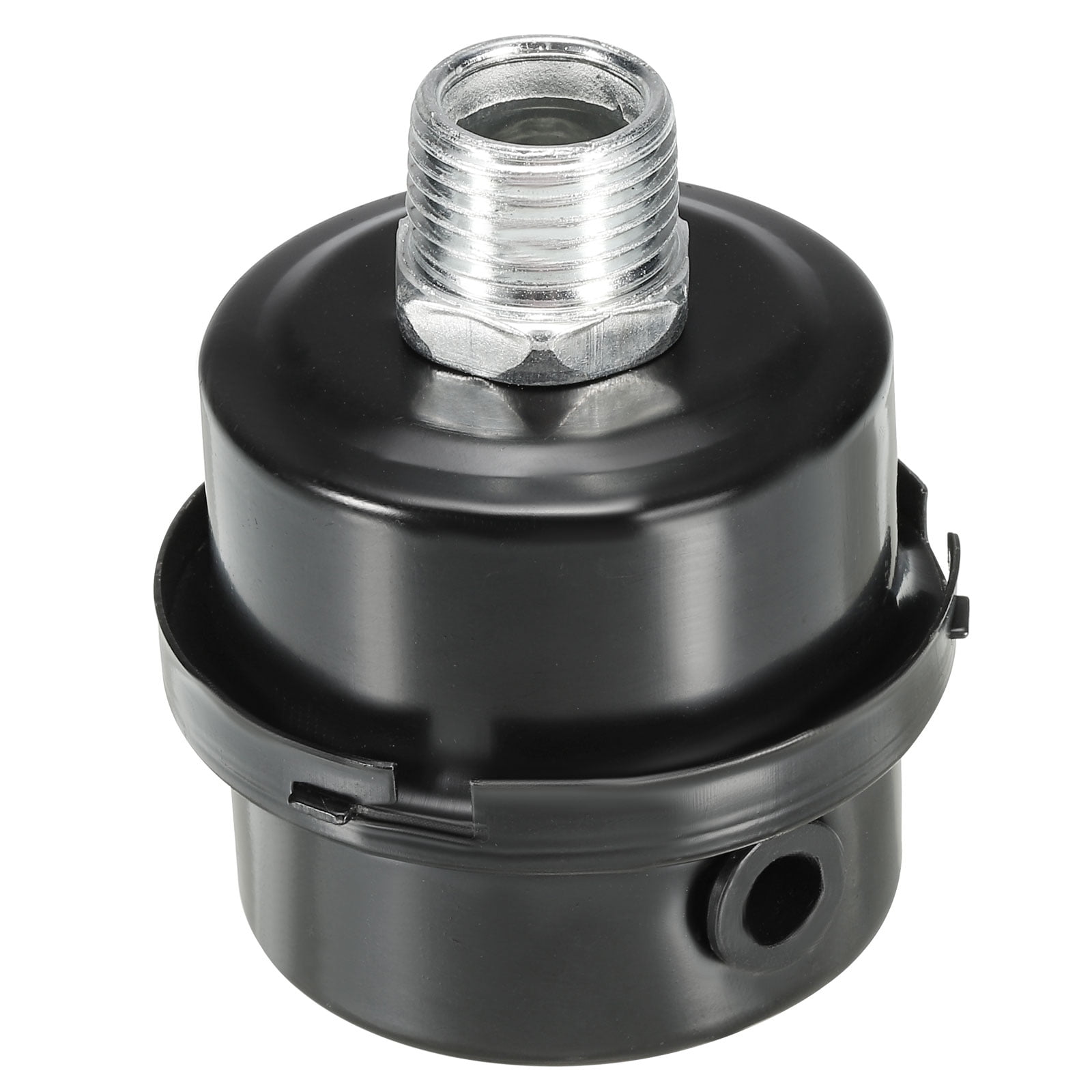 Uxcell G1/2 Air Compressor Silencers Filter, Intake Muffler, Black ...