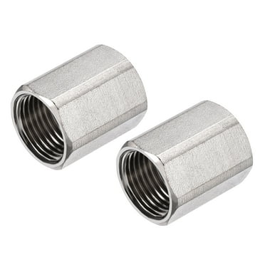 Uxcell UPVC Pipe Fitting 50mm Socket, 1 Pack Straight Coupling, Dark ...