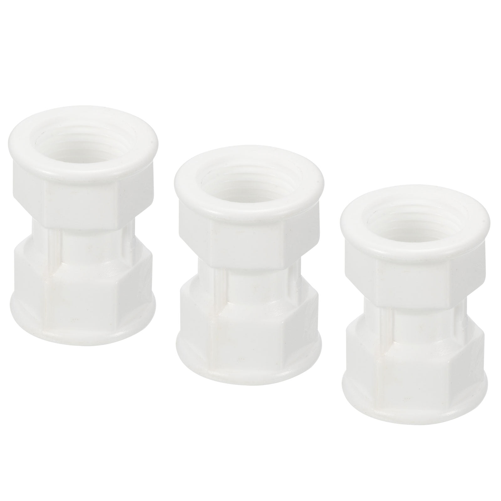 Uxcell G1/2 Female Thread Pipe Coupling Fitting POM 40mm Straight ...