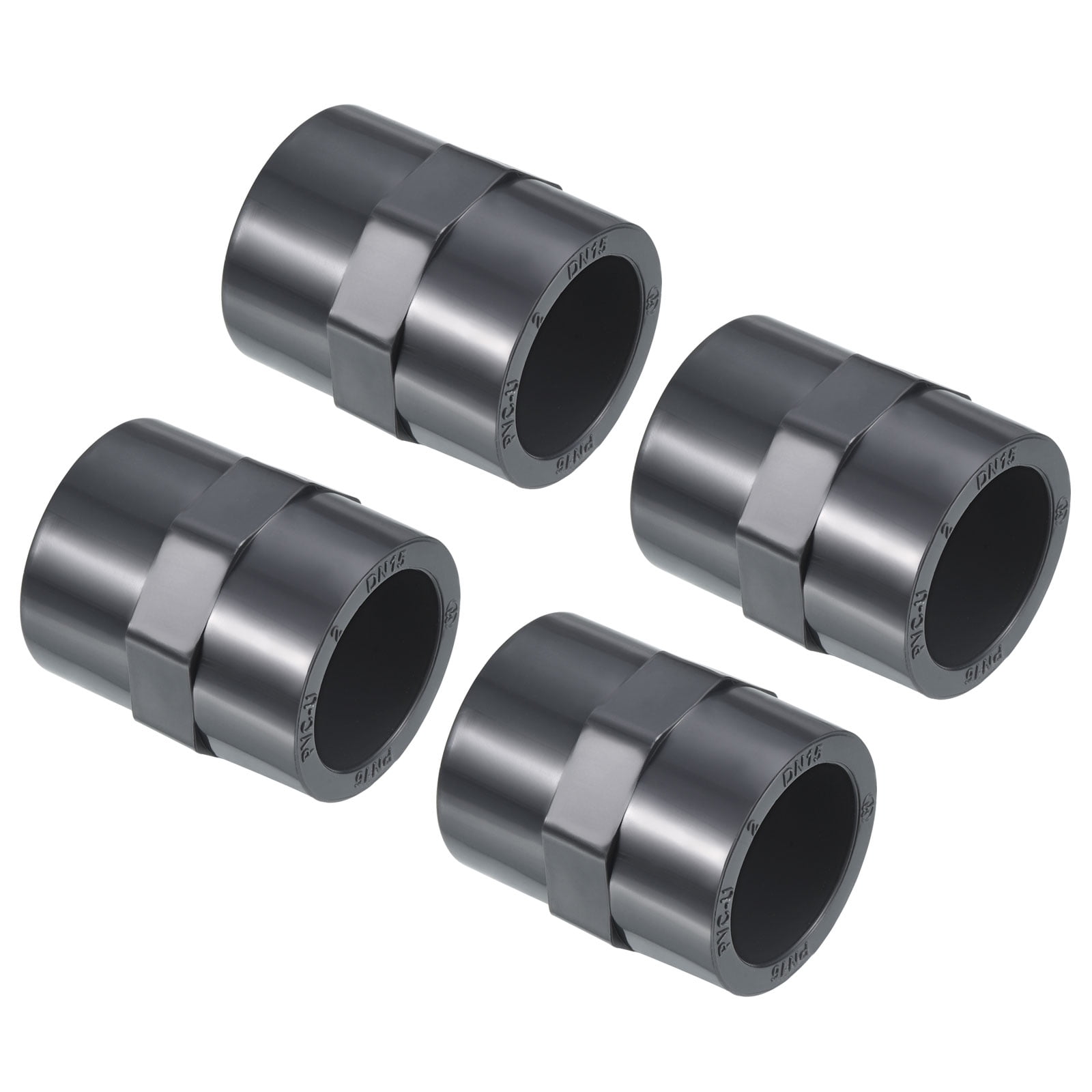 Uxcell G1/2 Female Thread Pipe Fitting 1/2" Socket Straight Tube Hose ...