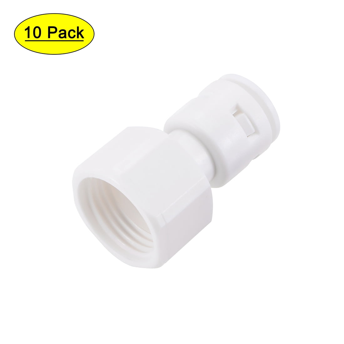 Uxcell G1/2 Female Thread to 3/8" Tube Straight Connect Fittings Quick ...