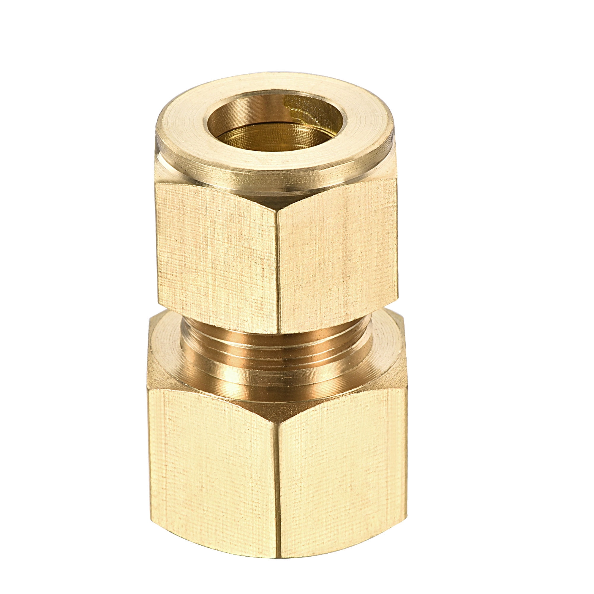 Uxcell G1/2 Female Thread x 12mm Tube OD Brass Compression Tube Fitting ...