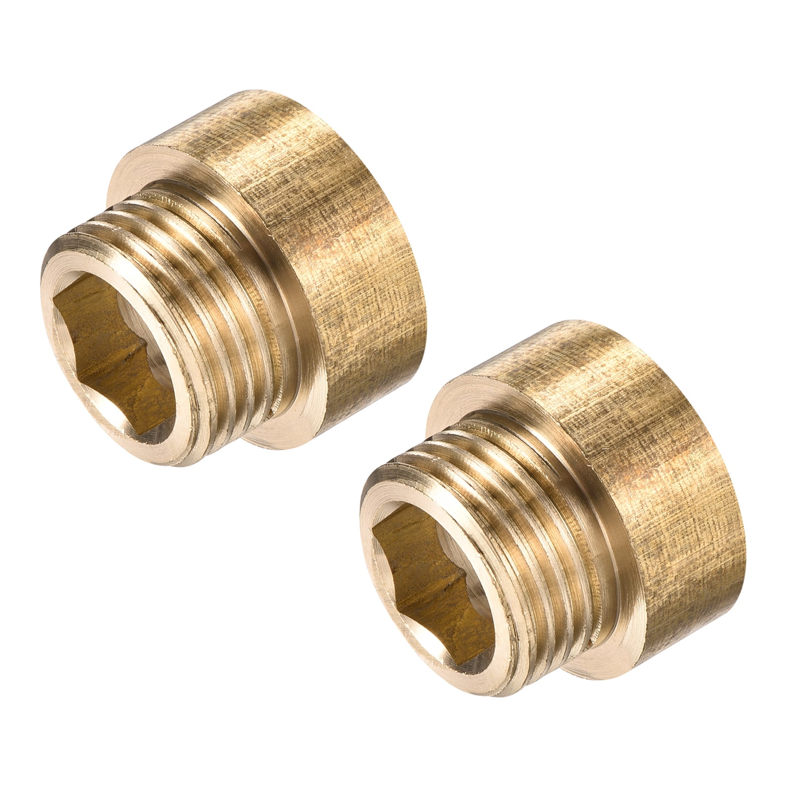Uxcell G1/2 Female to G1/2 Male Thread 10mm Brass Extension Pipe ...