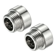 Uxcell Hose Barb Fitting 19.7mm Barbed G1/2 Male Thread, 2 Pack Pipe Connector, Grey - Walmart.com