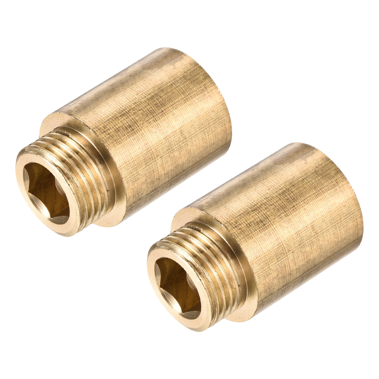 Uxcell G1/2 Female to G1/2 Male Thread 30mm Brass Extension Pipe ...