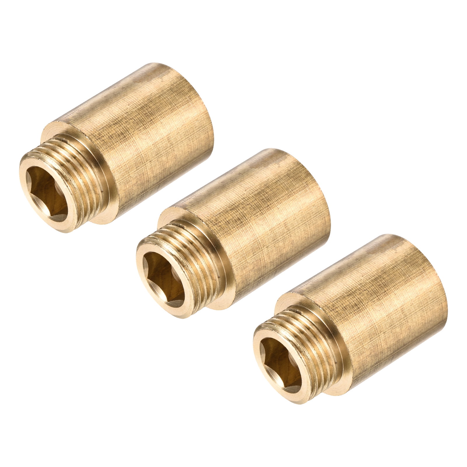 Uxcell G1/2 Female to G1/2 Male Thread 30mm Brass Extension Pipe ...