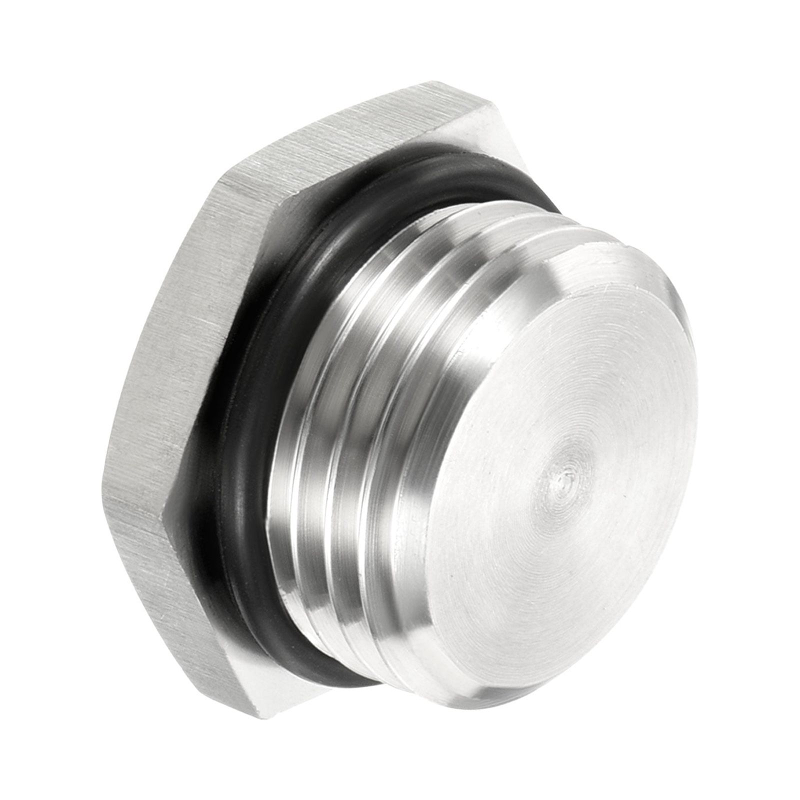 Uxcell G1/2 Male Plug Stainless Steel Thread Hex Head Socket Pipe Fitting with Sealing Rubber ...