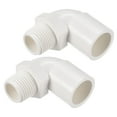Uxcell G1/2 Male Thread 20mm ID PVC Water Pipe Elbow Fitting Adapter ...