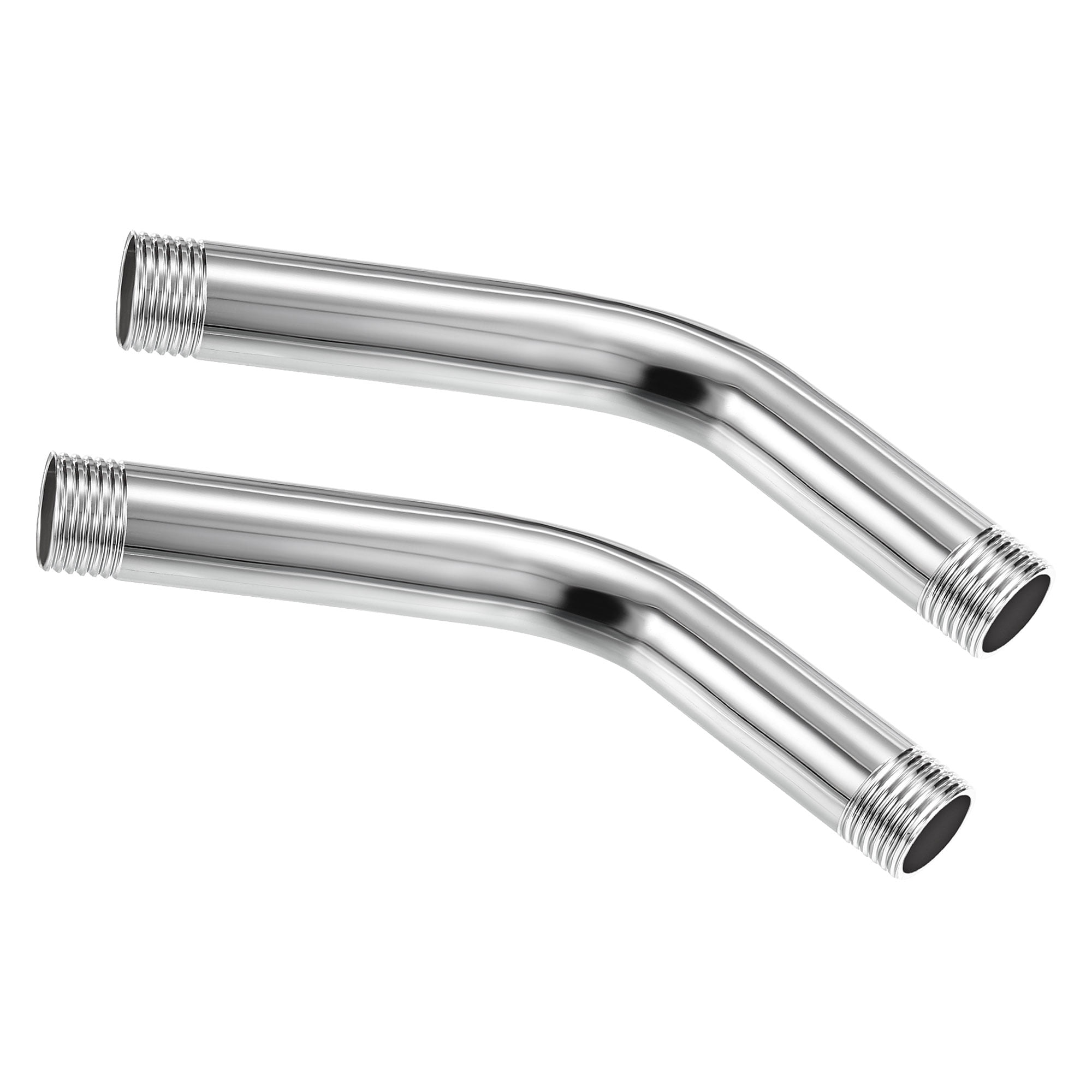 Uxcell G1/2 Male Thread Shower Arm 5.24" Length Wall Mounted Extension ...