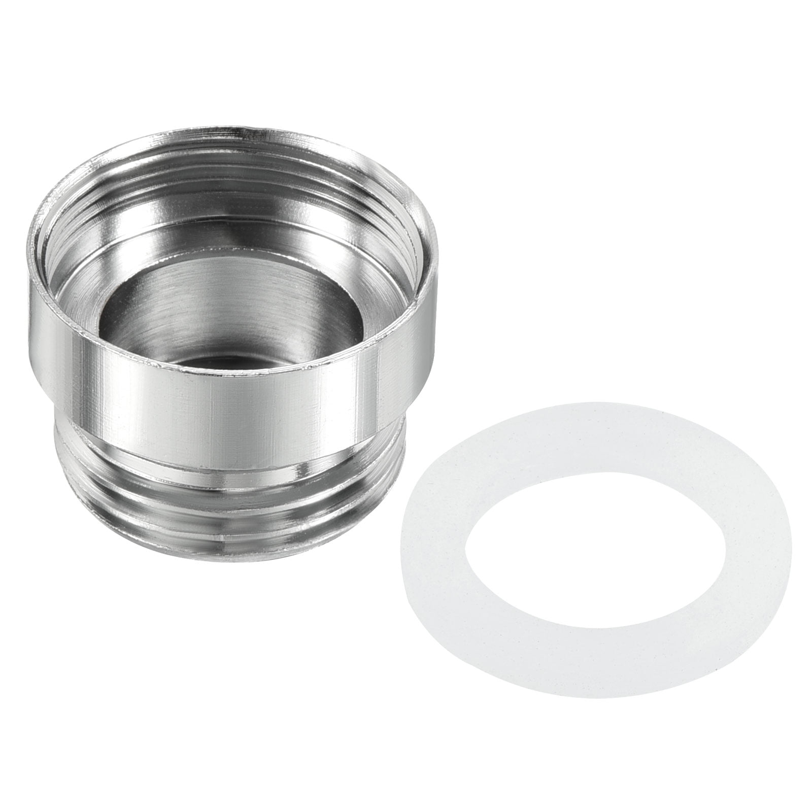 Uxcell G1/2 Male to M22*1.0 Female Thread Chrome Faucet Adapter Fitting ...