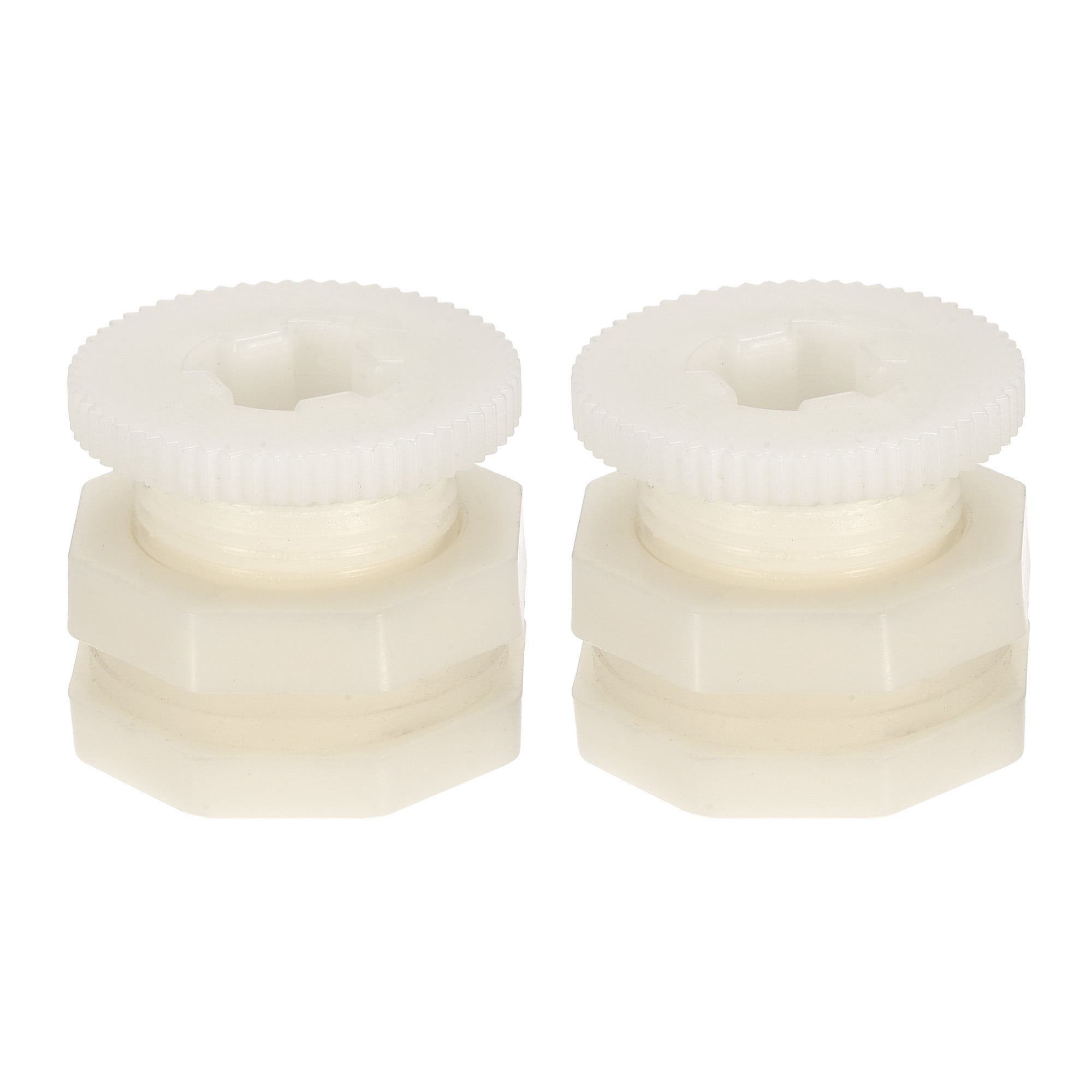 Uxcell G1/2 Threaded ABS Bulkhead Tank Adapter with PVC Plug Fitting 2 ...