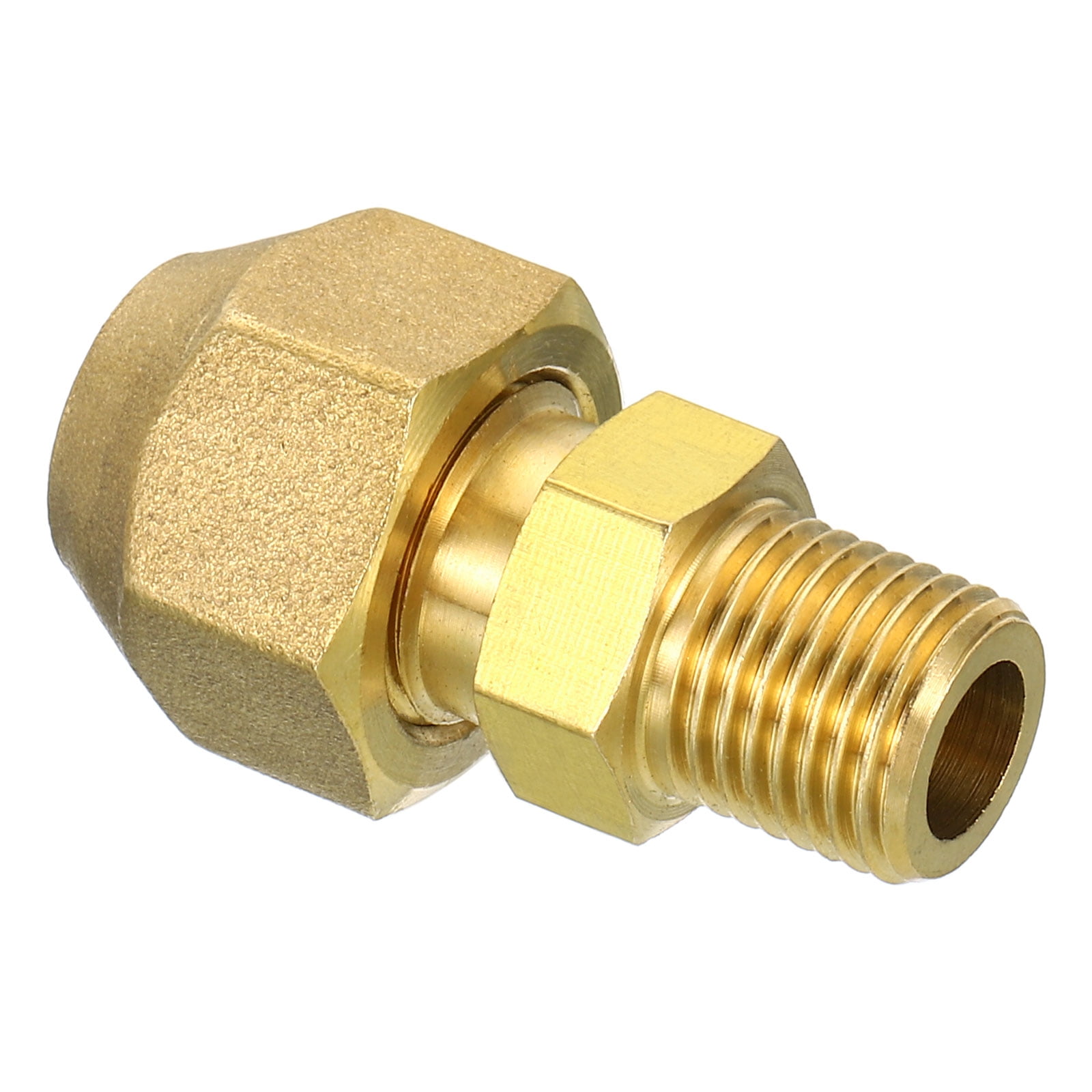 Uxcell G1 4 Male X 3 8 Male Brass Flare Tube Fitting Pipe Hose Fitting
